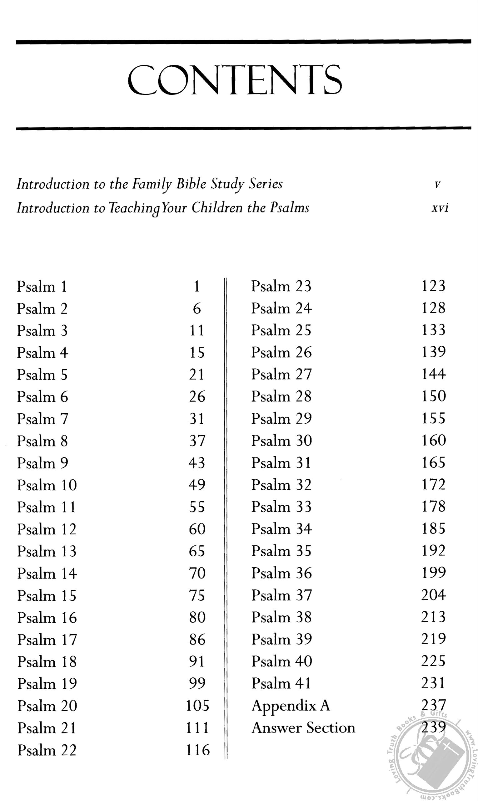 The Book of Psalms Book I: The Heart of the Word (Family Bible Study ...