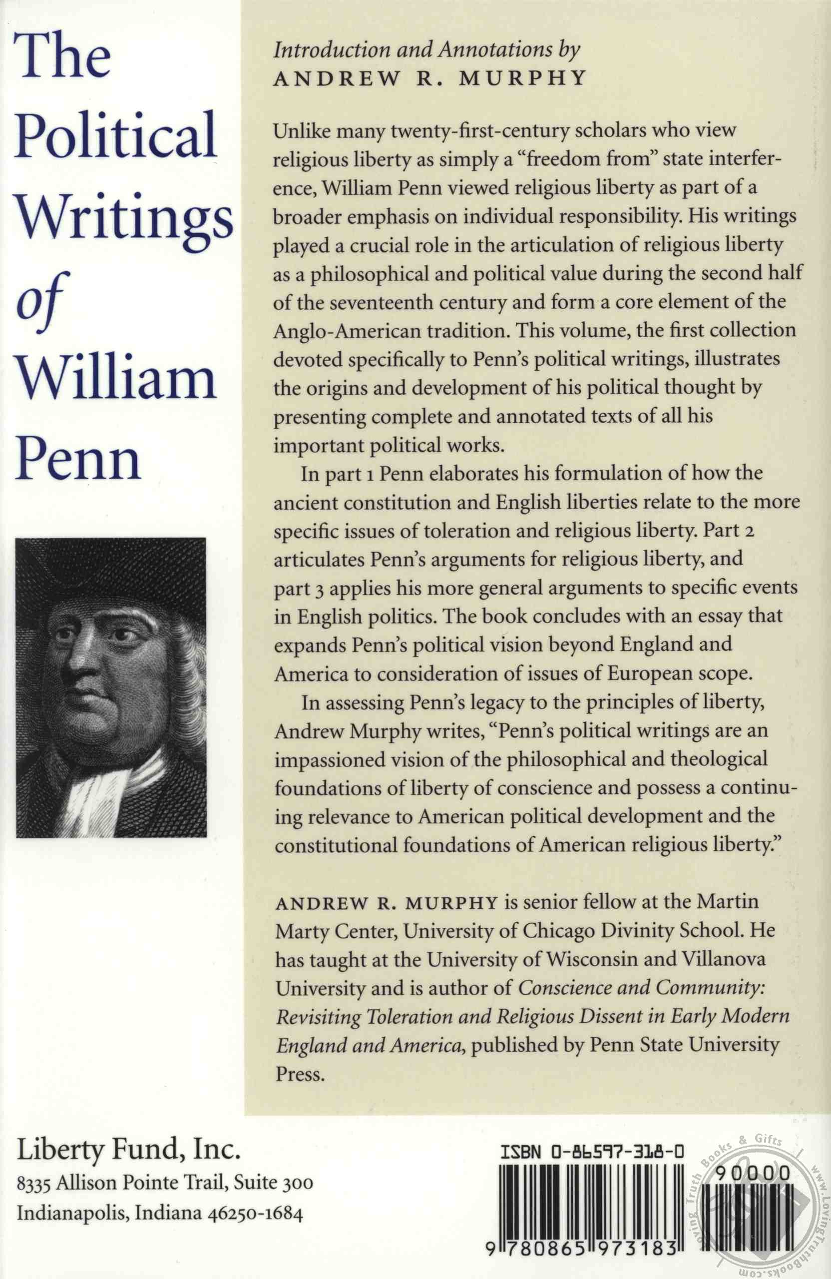 The Political Writings of William Penn by William Penn (Book ...