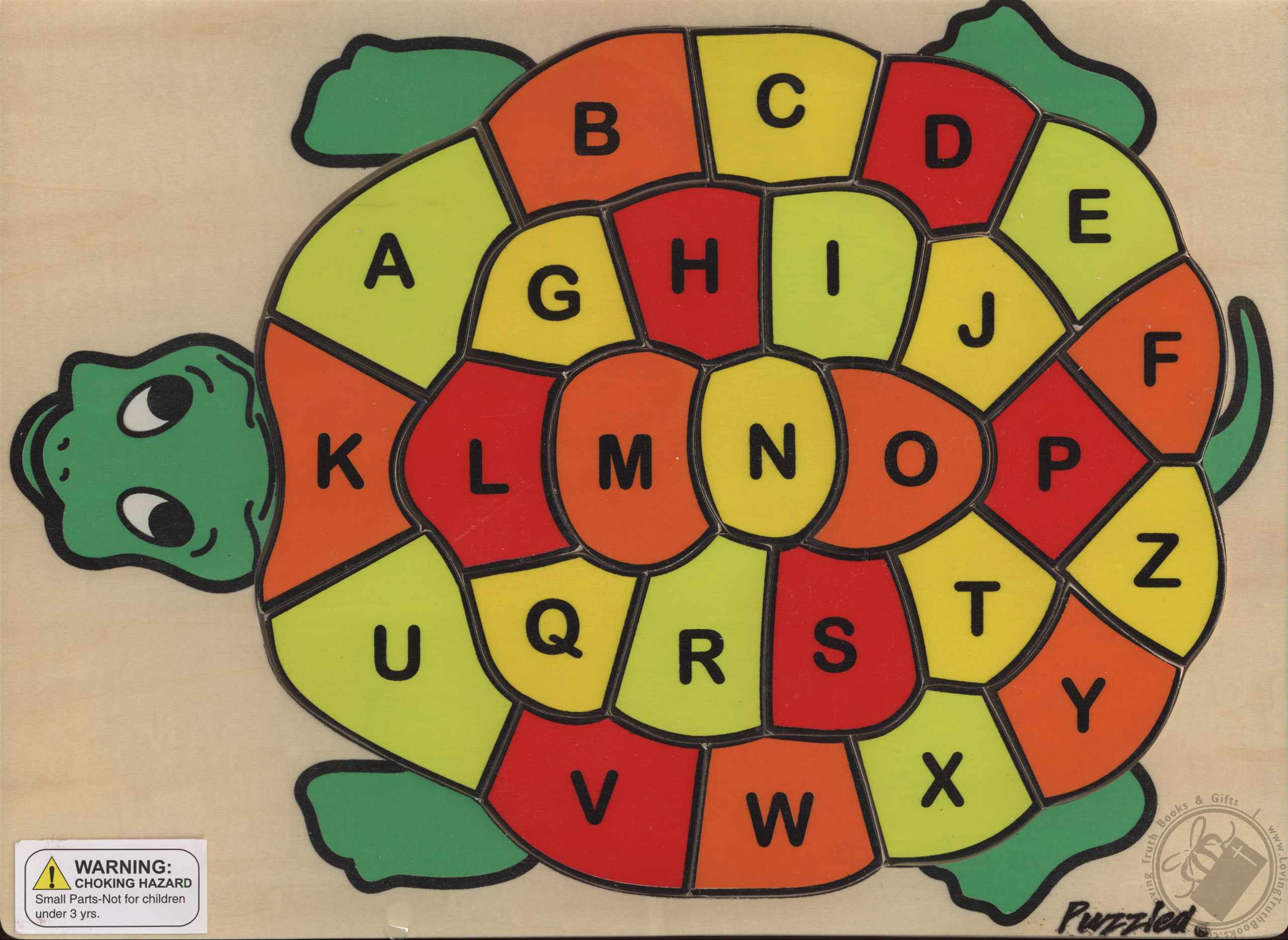 Learn My ABCs Turtle Puzzle (Learn Upper and Lower Case Alphabet Puzzle ...