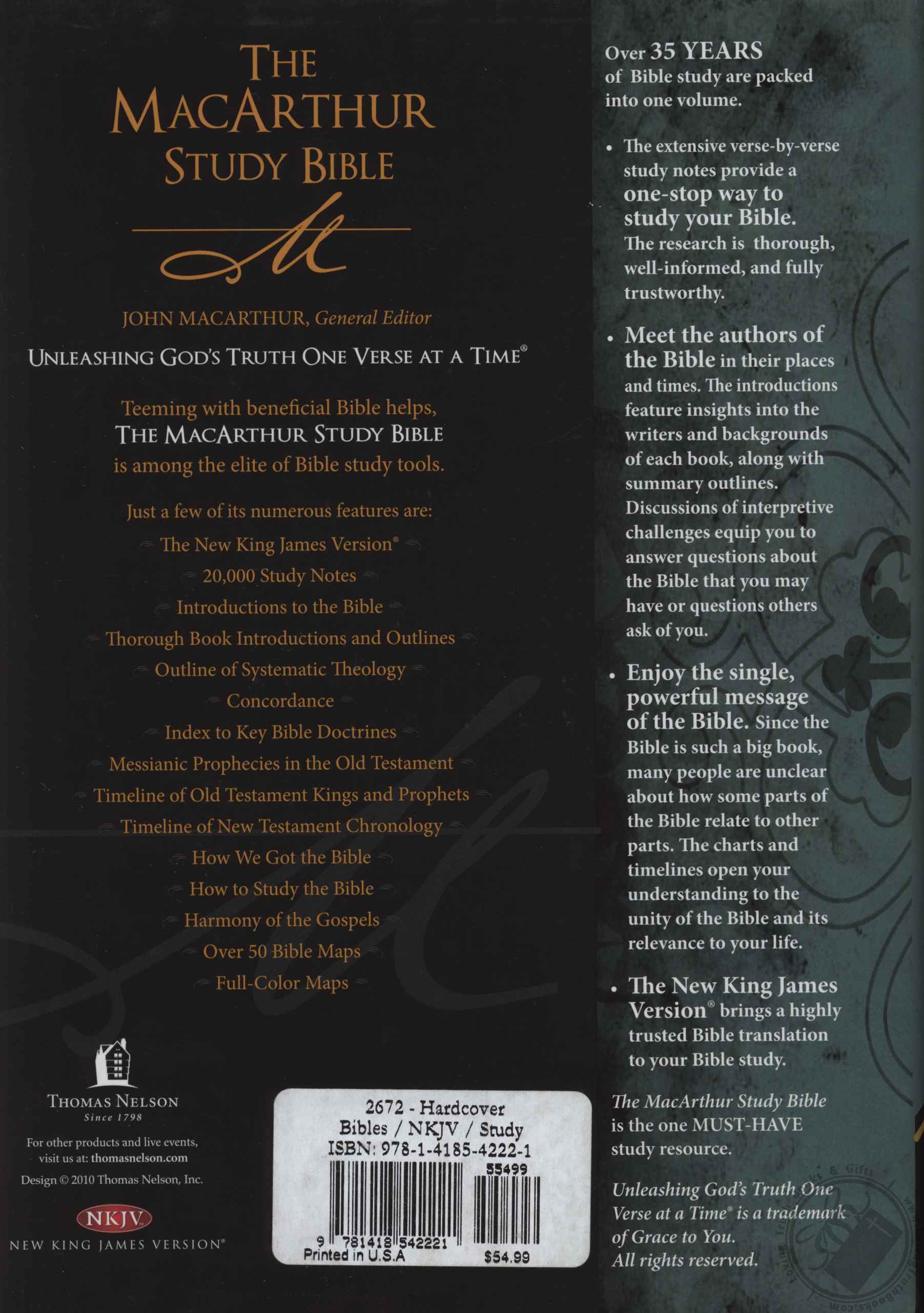 NKJV Large Print The MacArthur Study Bible - Revised and Updated (New King James Version) by ...