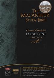NKJV Large Print The MacArthur Study Bible - Revised and Updated (New King James Version) by ...