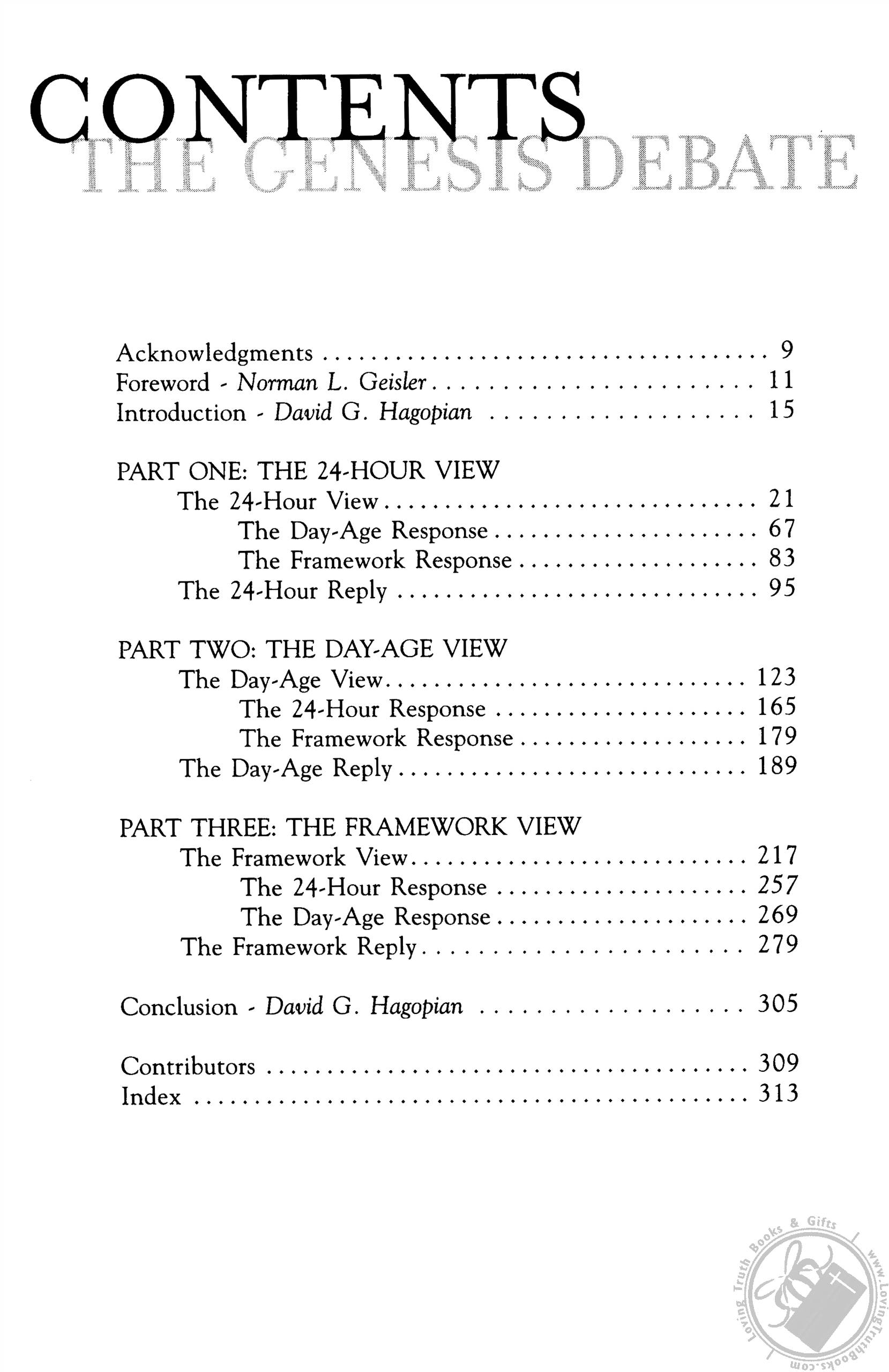 The Genesis Debate : Three Views on the Days of Creation by J. Ligon ...