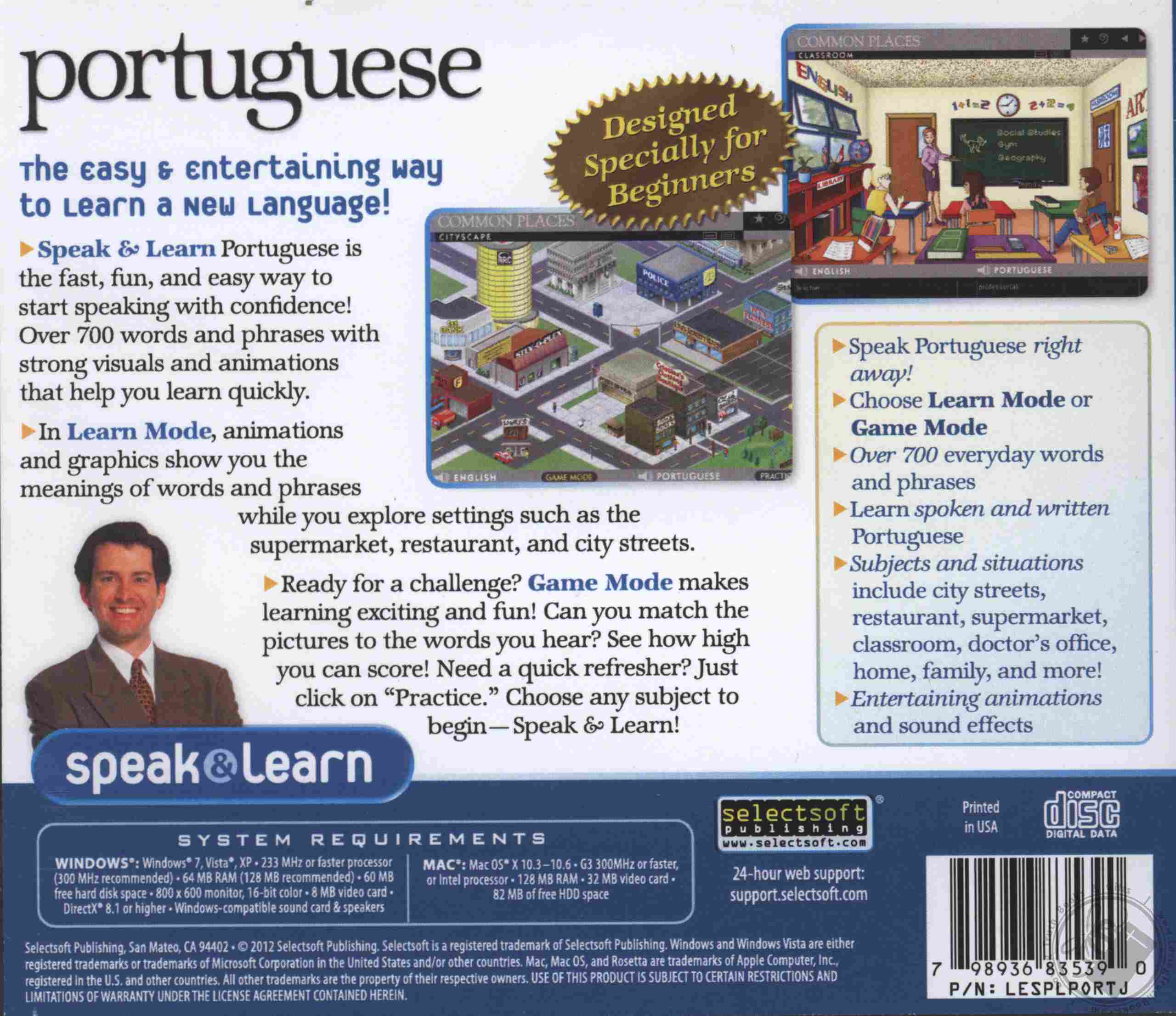 Speak and Learn Portuguese (CD-ROM for Windows & Mac) (Speak & Learn ...