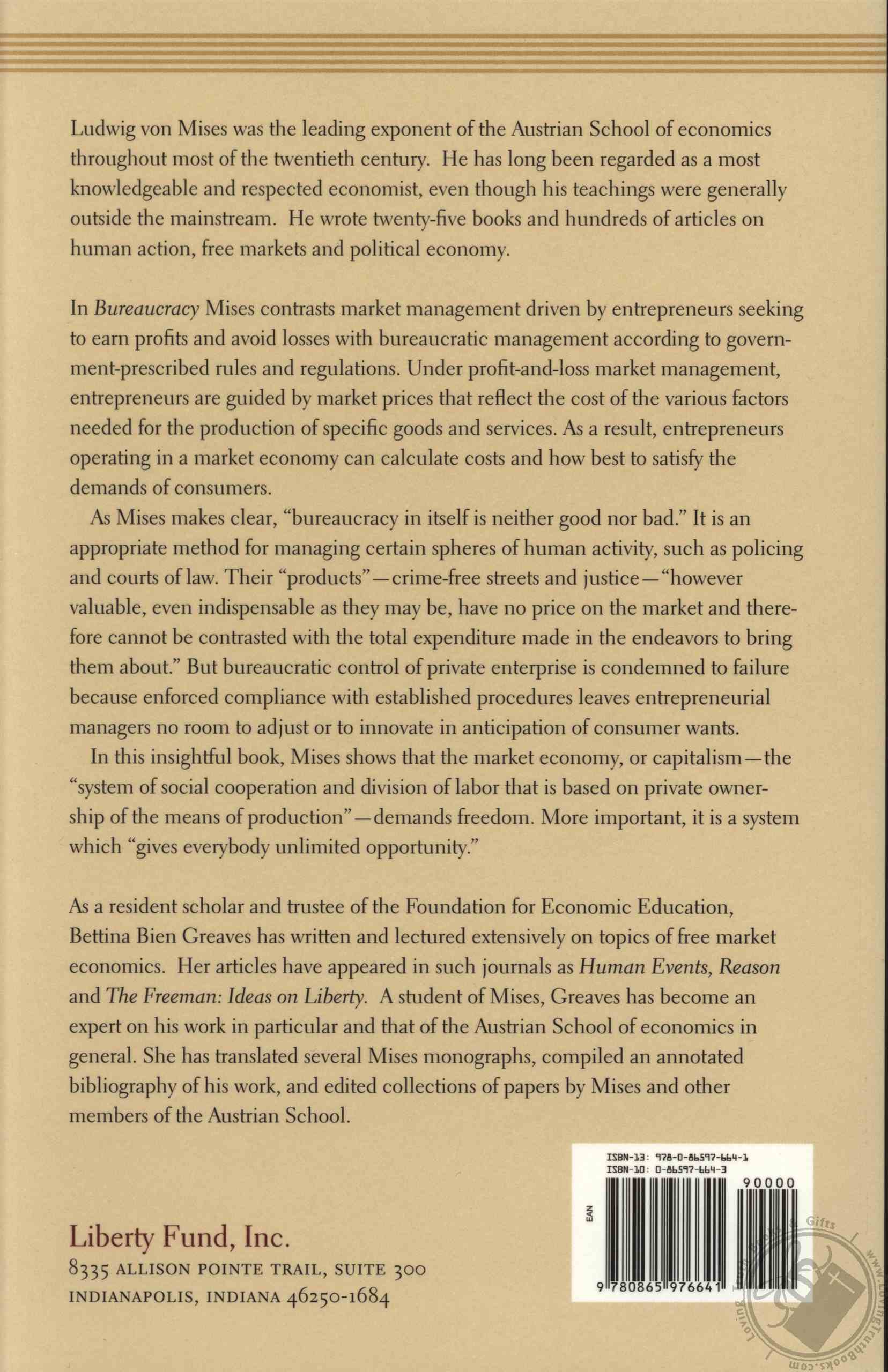 Bureaucracy by Ludwig von Mises (Book / Paperback) (Loving Truth Books ...