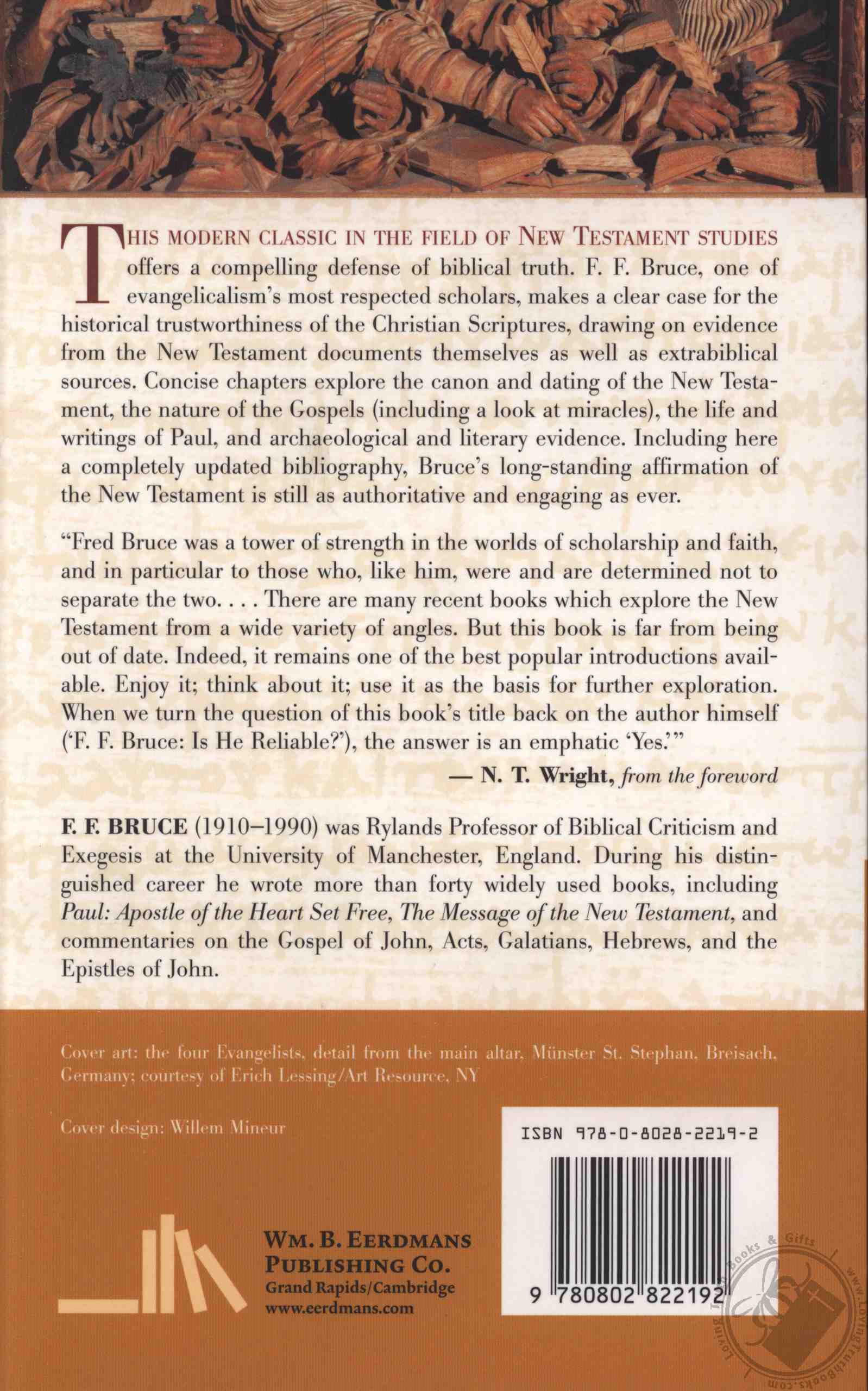 The New Testament Documents: Are They Reliable? by F. F. Bruce (Book ...