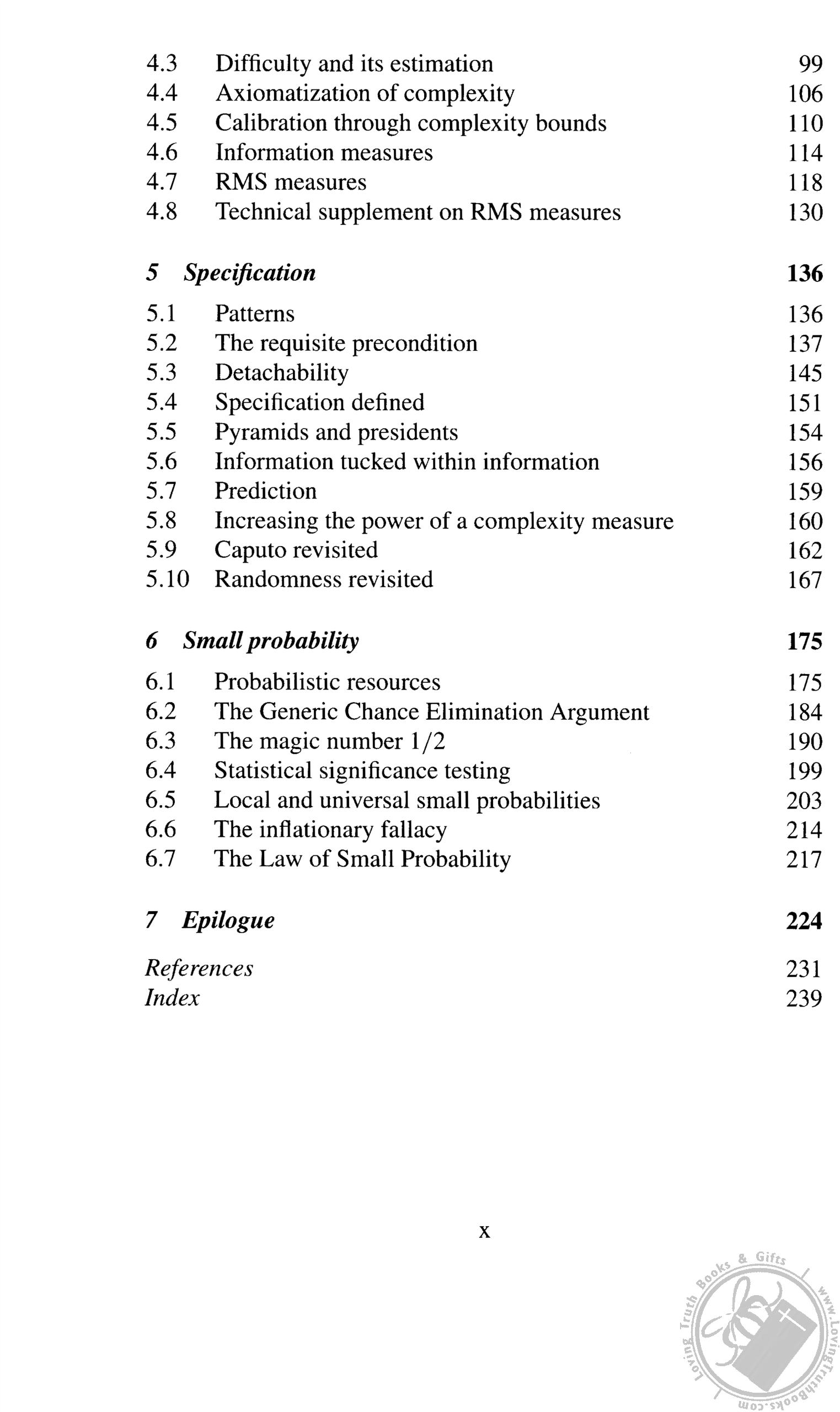 The Design Inference: Eliminating Chance through Small Probabilities ...
