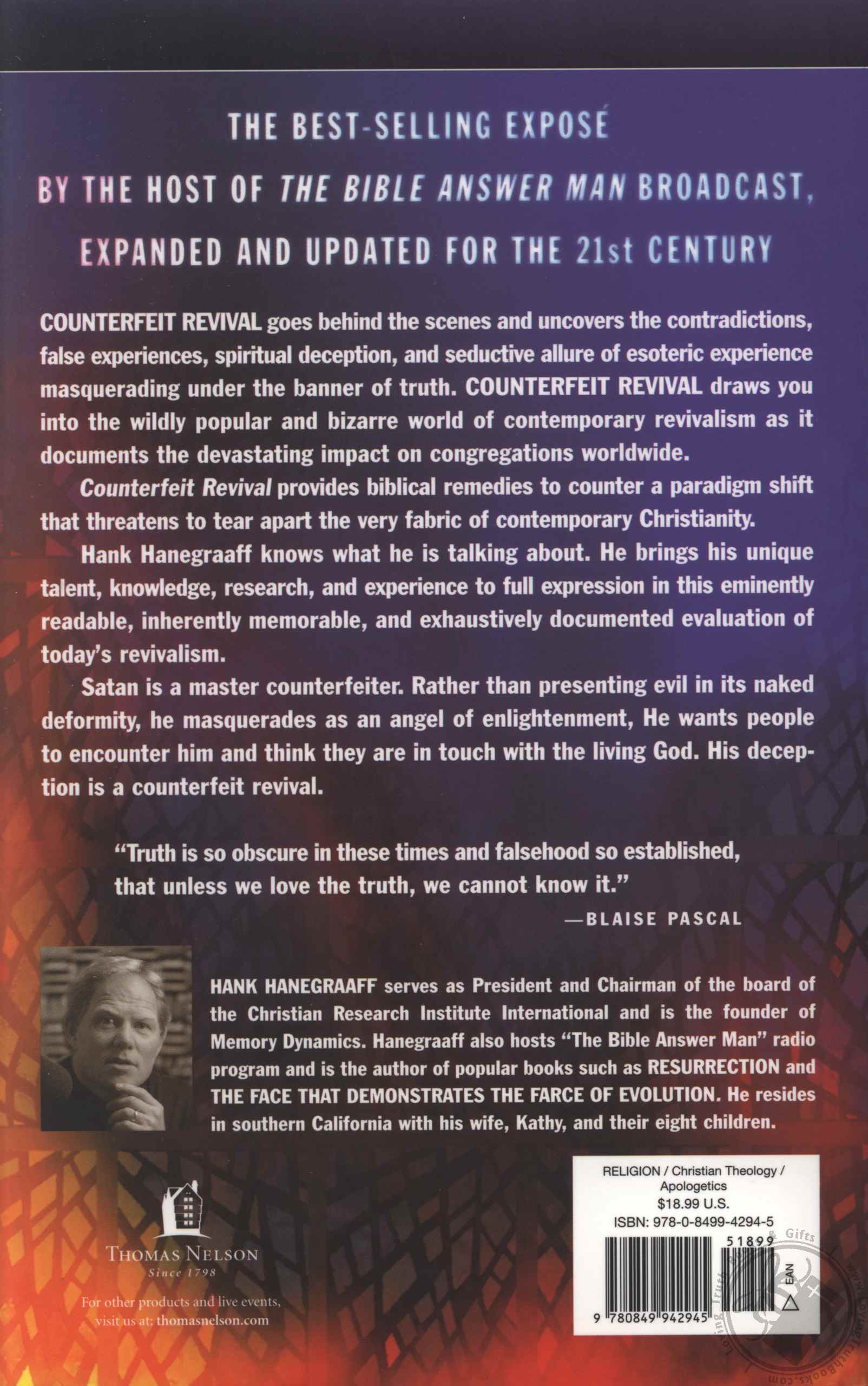 Counterfeit Revival by Hank Hanegraaff (Book / Paperback) (Loving Truth ...