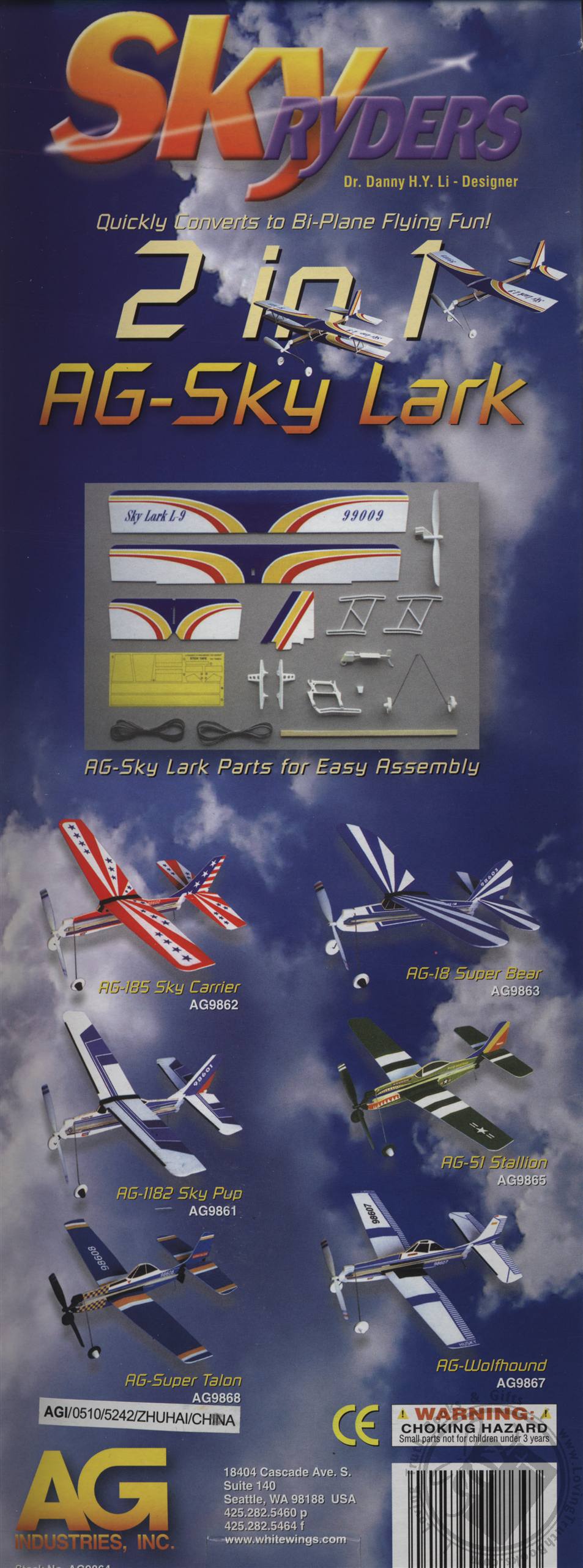 Sky Ryders AG-Sky Lark 2 in 1 (Aircraft Model, Explore the Science of ...