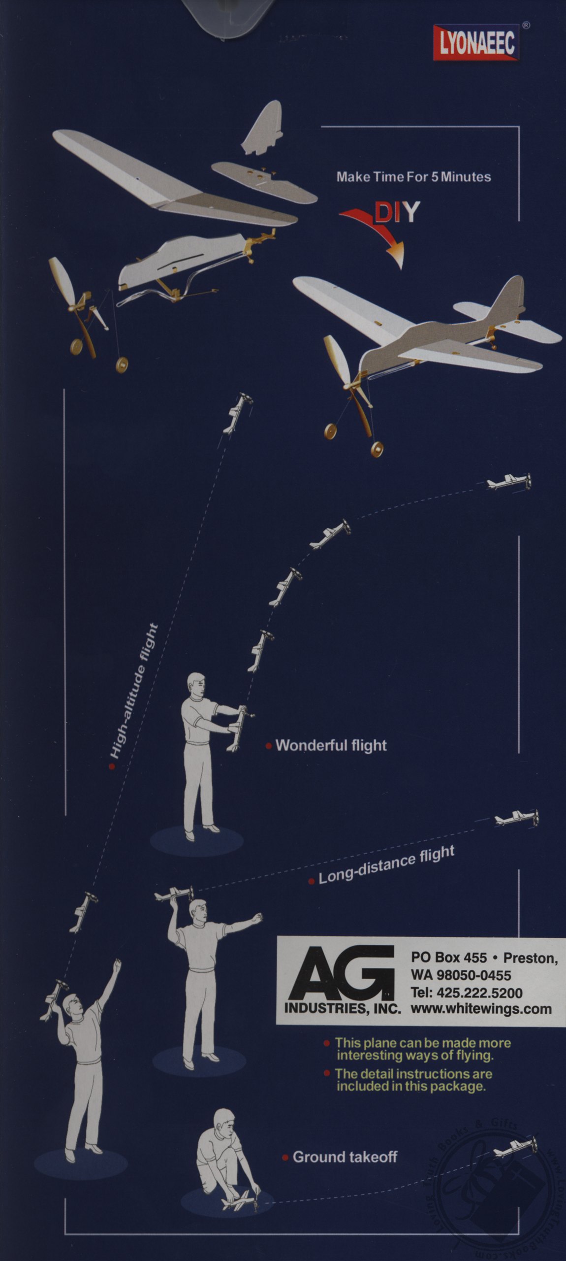 Toucan EMB 312 Rubber Band Powered Trainer with Electric Rubber Band ...