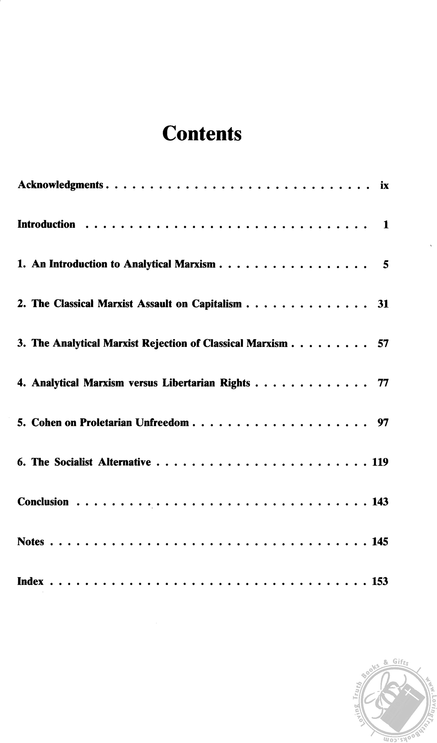 Resurrecting Marx: The Analytical Marxist On Exploitation, Freedom, and ...