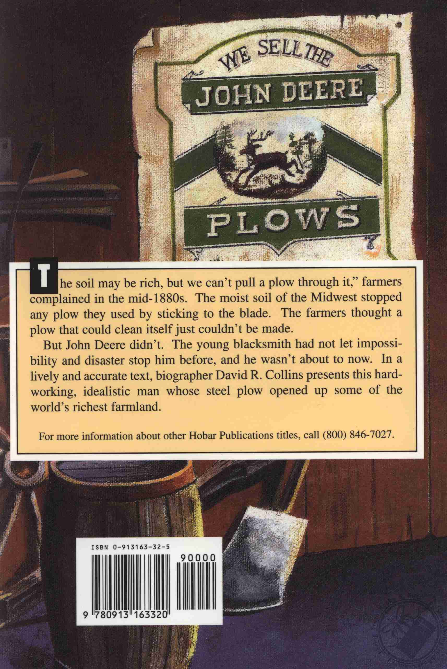 Pioneer Plowmaker: A Story about John Deere by David R. Collins (Book ...