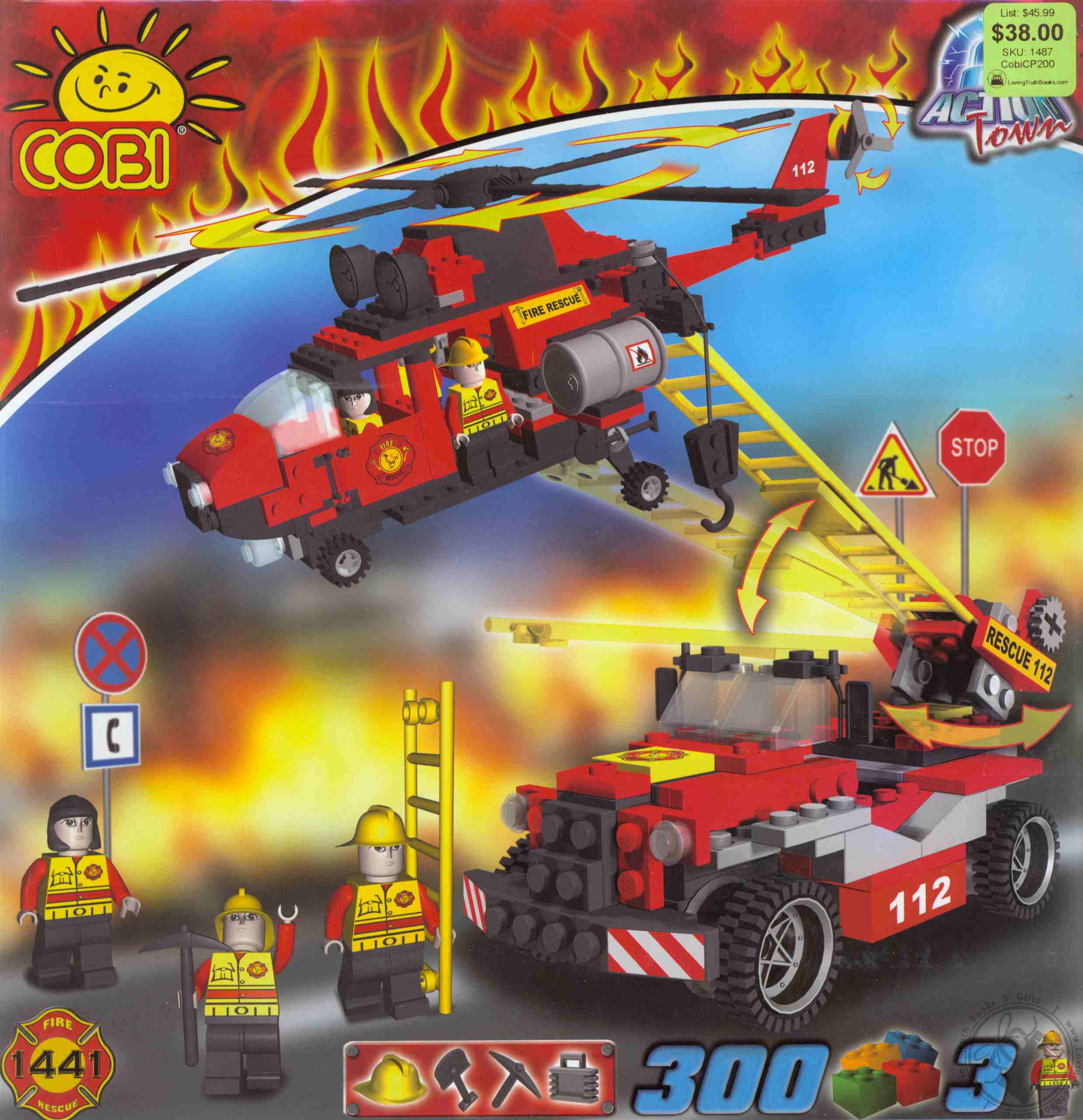 COBI Fire Air Patrol, 300 Piece Set (LEGO® Compatible) by COBI (Toy ...