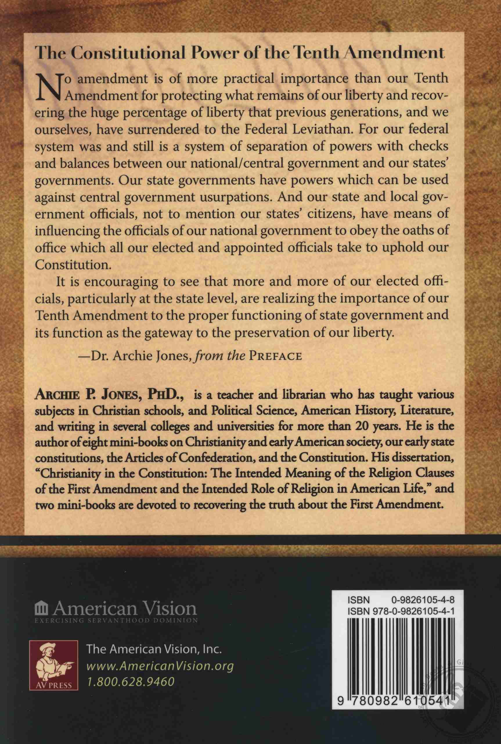 Gateway to Liberty: The Constitutional Power of the 10th Amendment by ...