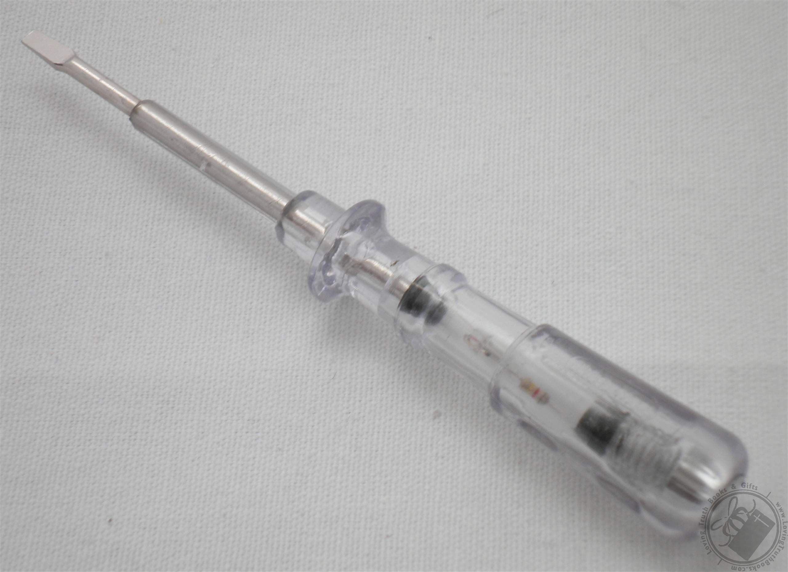 Pocket LED Screwdriver AC Tester (5.5 inch length) by Loving Truth ...