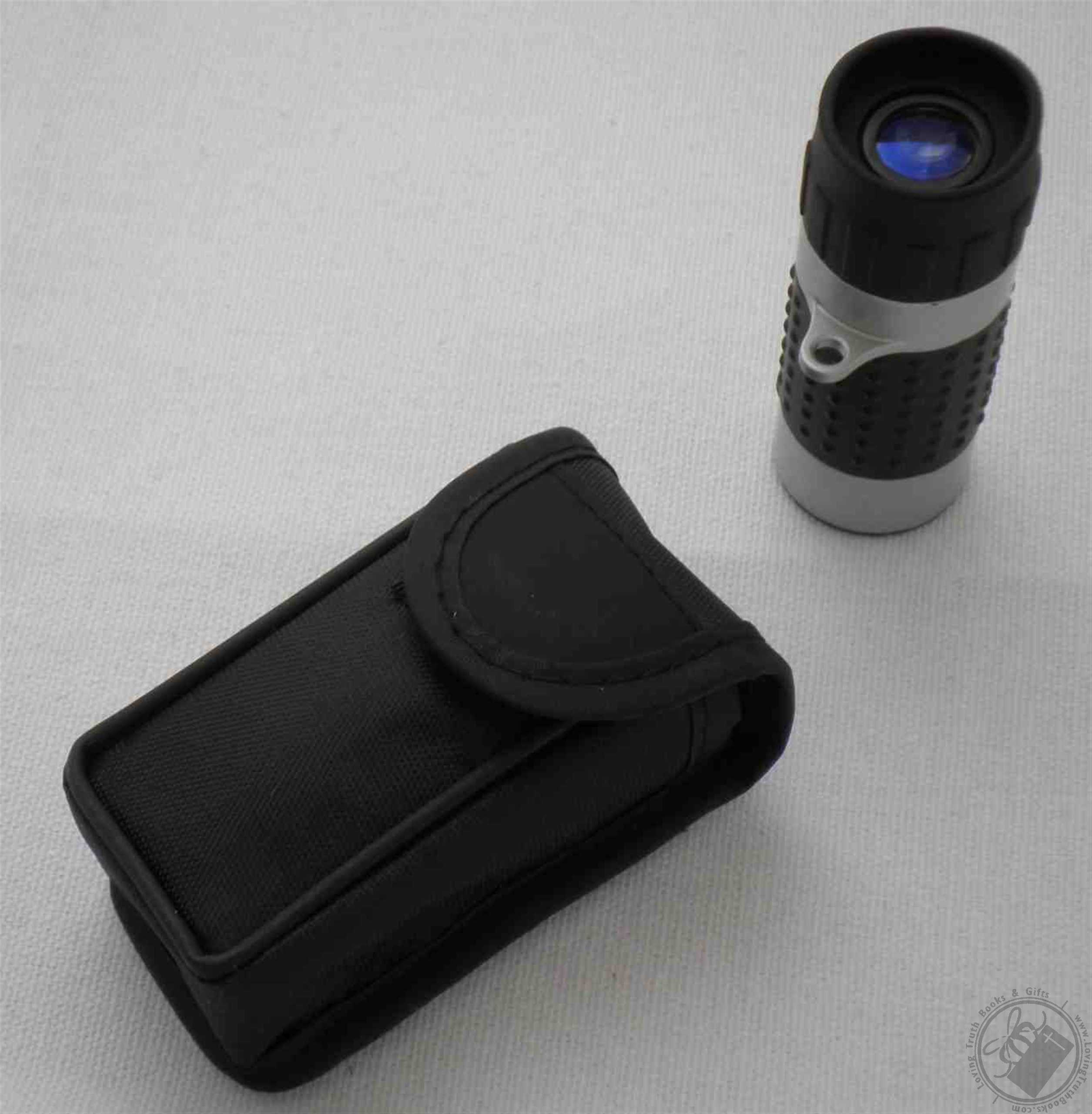 7x18 Monocular with Pouch, Strap and Cleaning Cloth (Metallic with ...