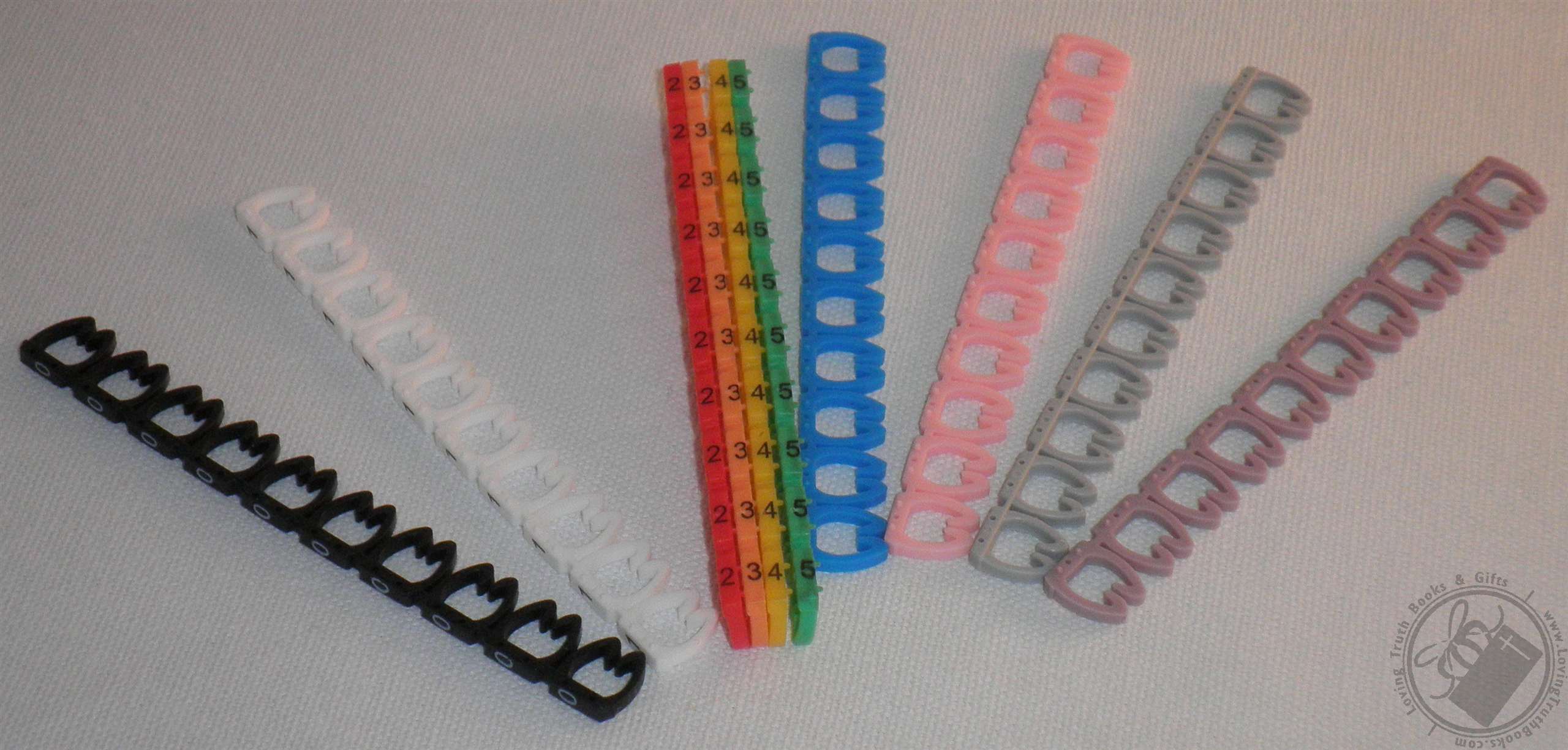 100 Piece, Color-Coded Numeric-Coded (from 0 to 9) Cable Code ...