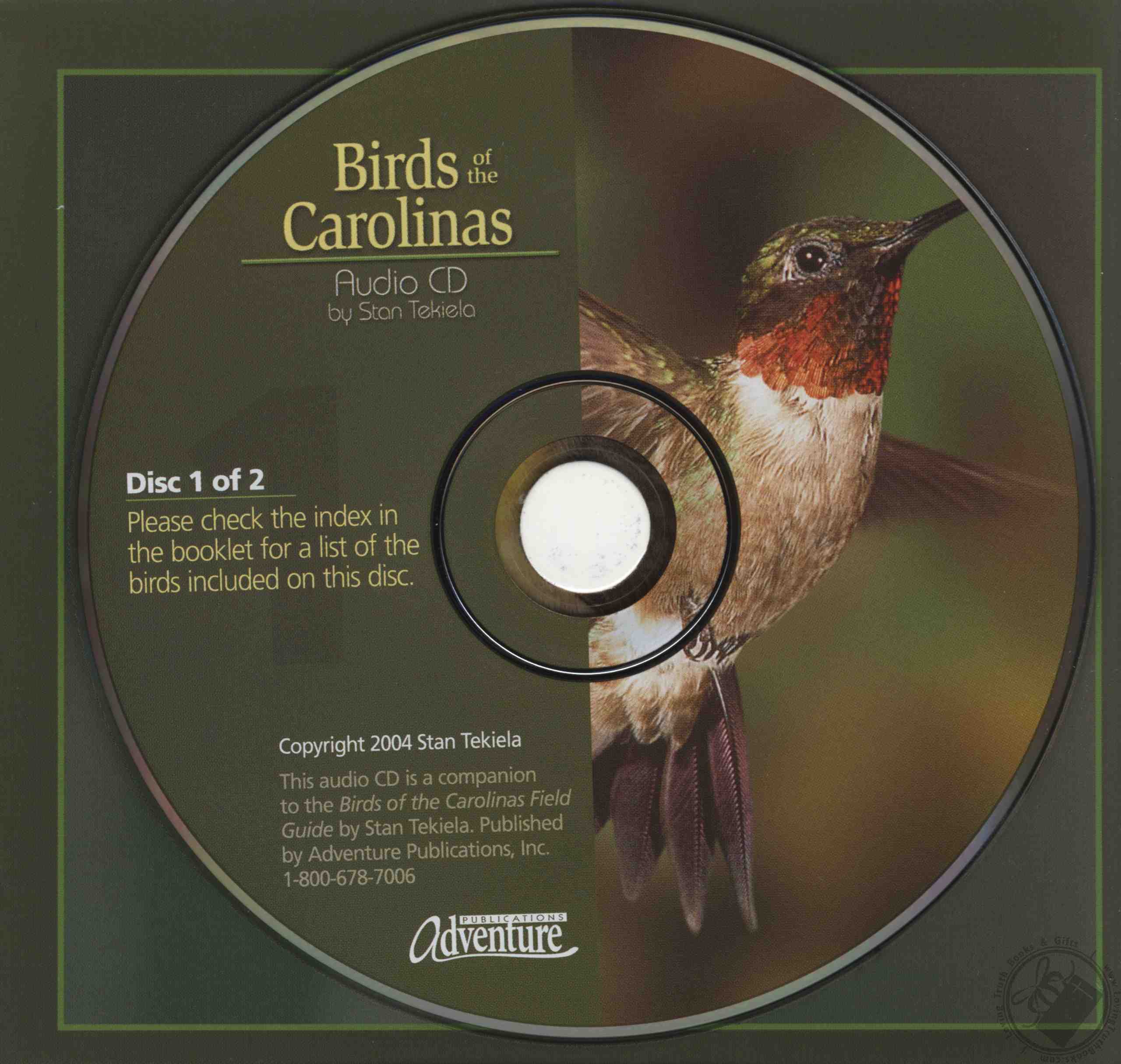Birds of the Carolinas Audio CDs: Companion to Birds of the Carolinas ...