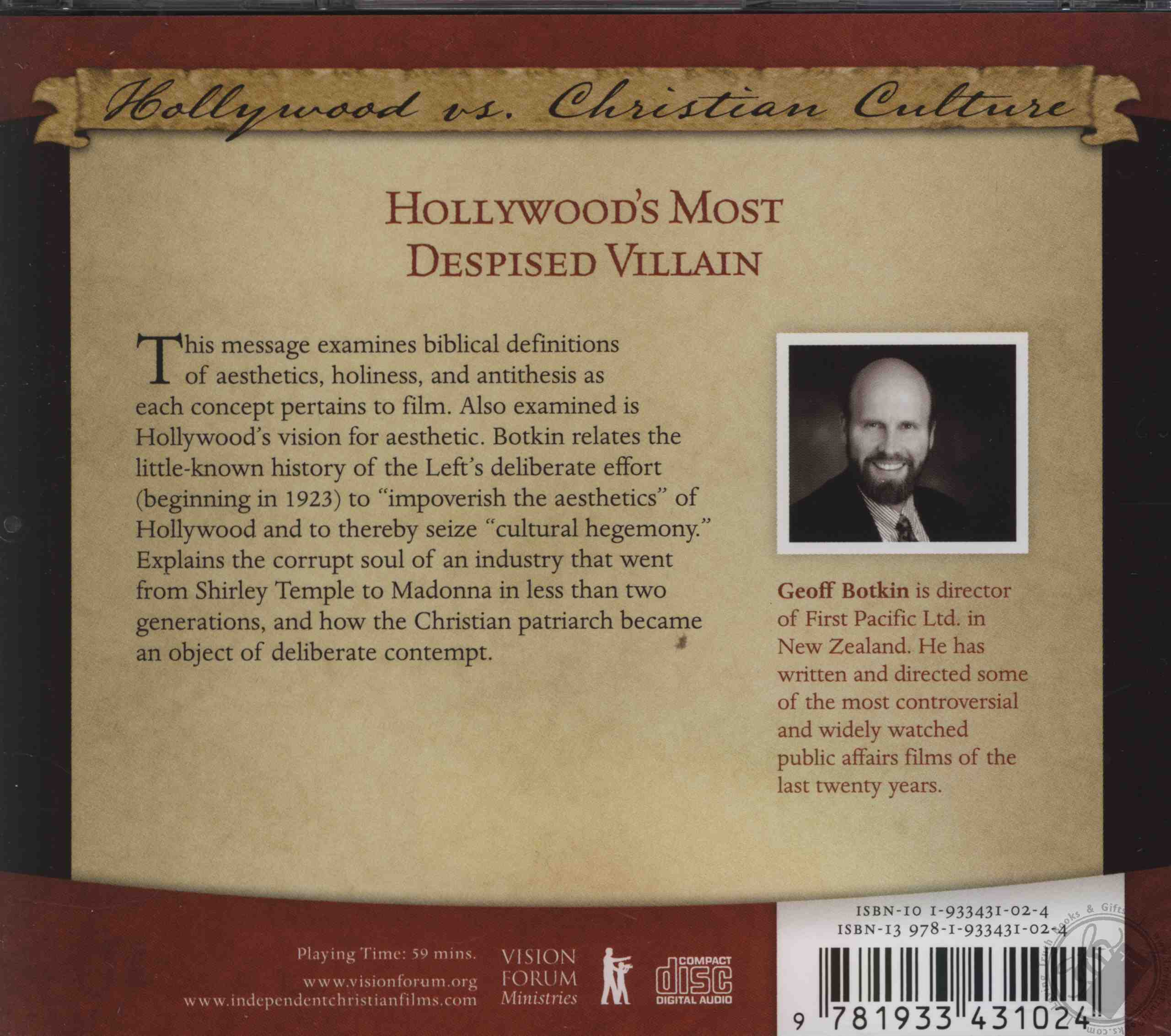 Hollywood’s Most Despised Villain by Geoff Botkin (CD / Audio) (Loving ...