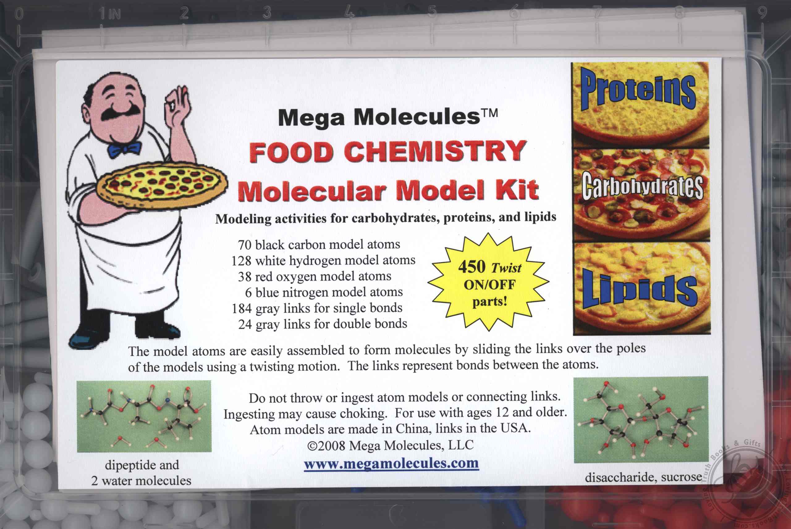 Food Chemistry Molecular Model Kit by Mega Molecules LLC (Model ...