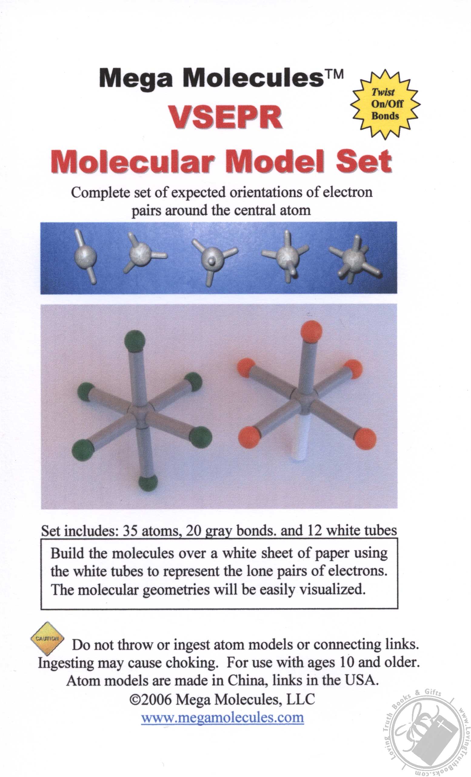 The Geometry of Chemistry (VSPER) Molecular Model Kit (67 Pcs) Mega ...