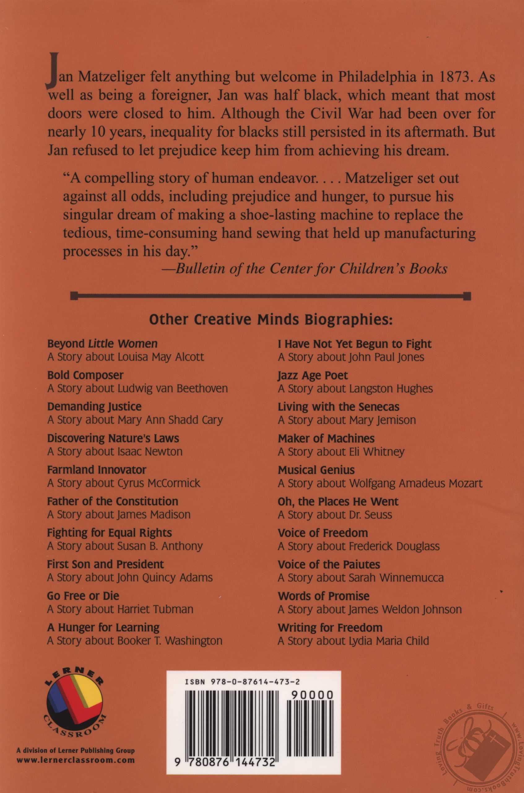 Shoes for Everyone: A Story About Jan Matzeliger by Barbara Mitchell ...