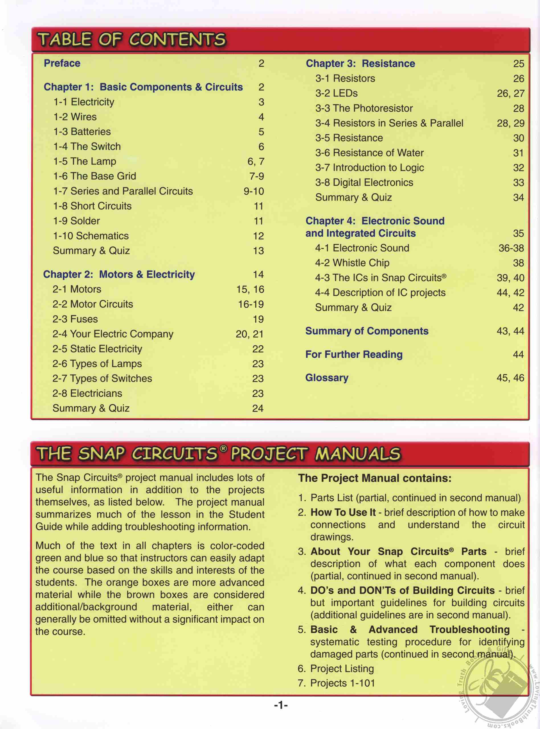 Student Guide for Electronic Snap Circuits Hands-on Program for Basic ...