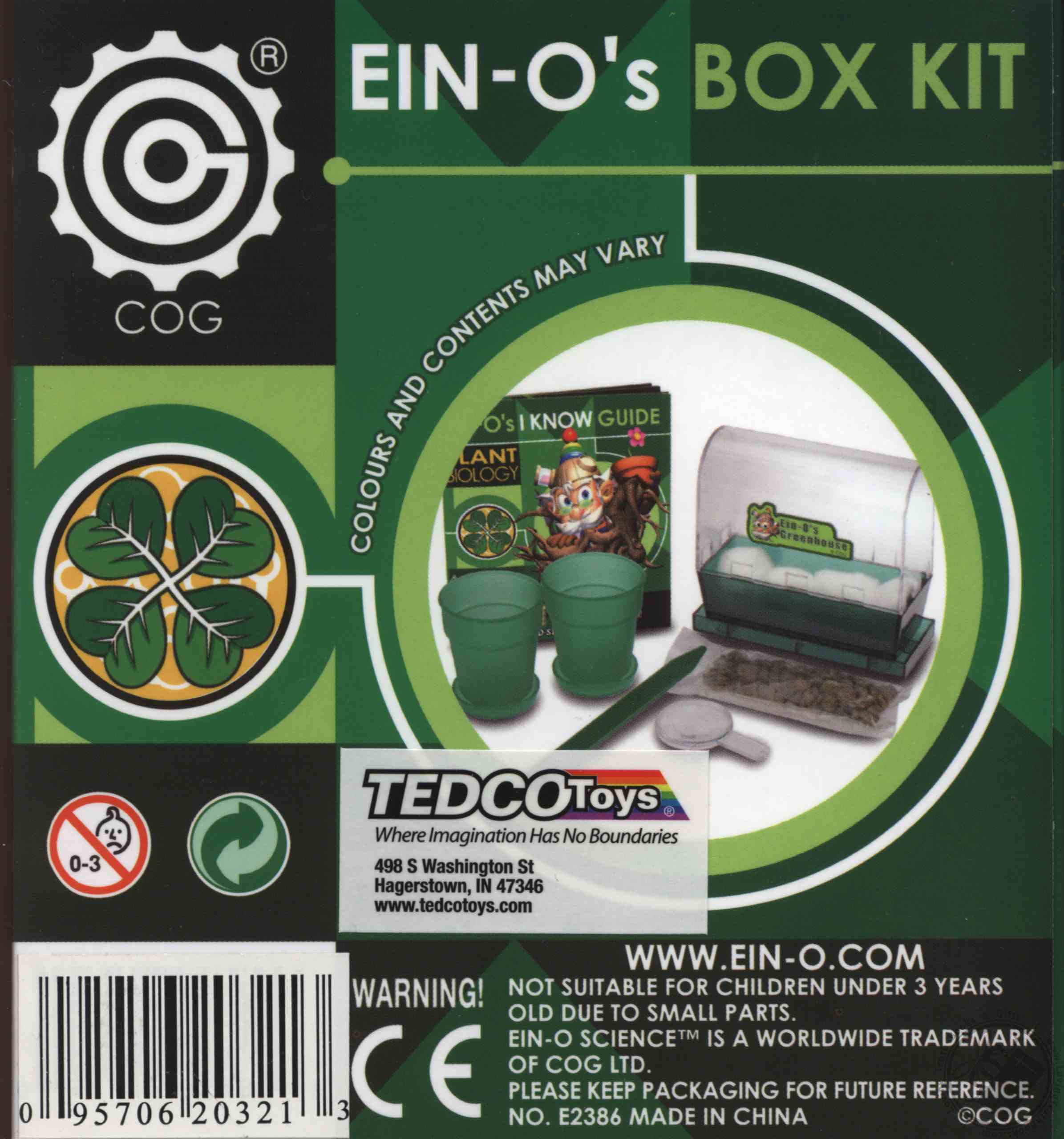 Ein-O Plant Biology Root Power (Ein-O's Box Kit) by Cog (Experiment ...
