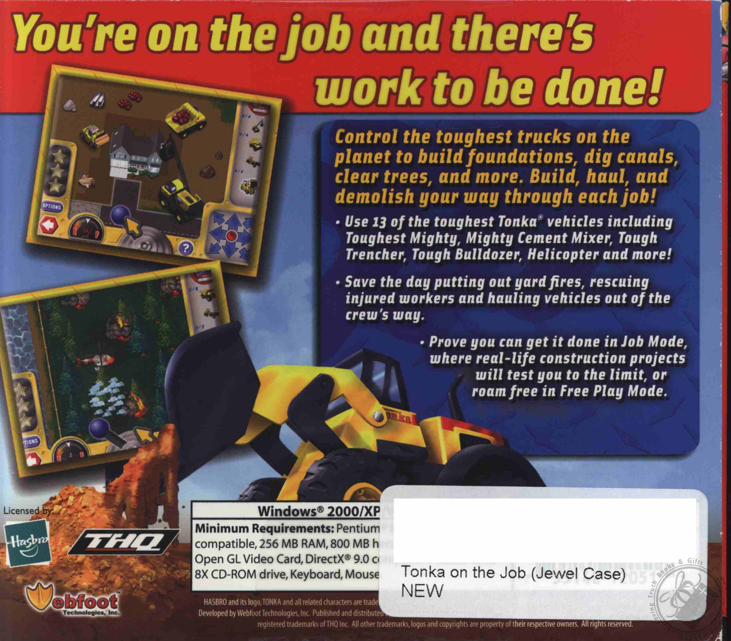 Tonka On the Job PC Game in Jewel Case (Windows Vista / XP) by THQ ...