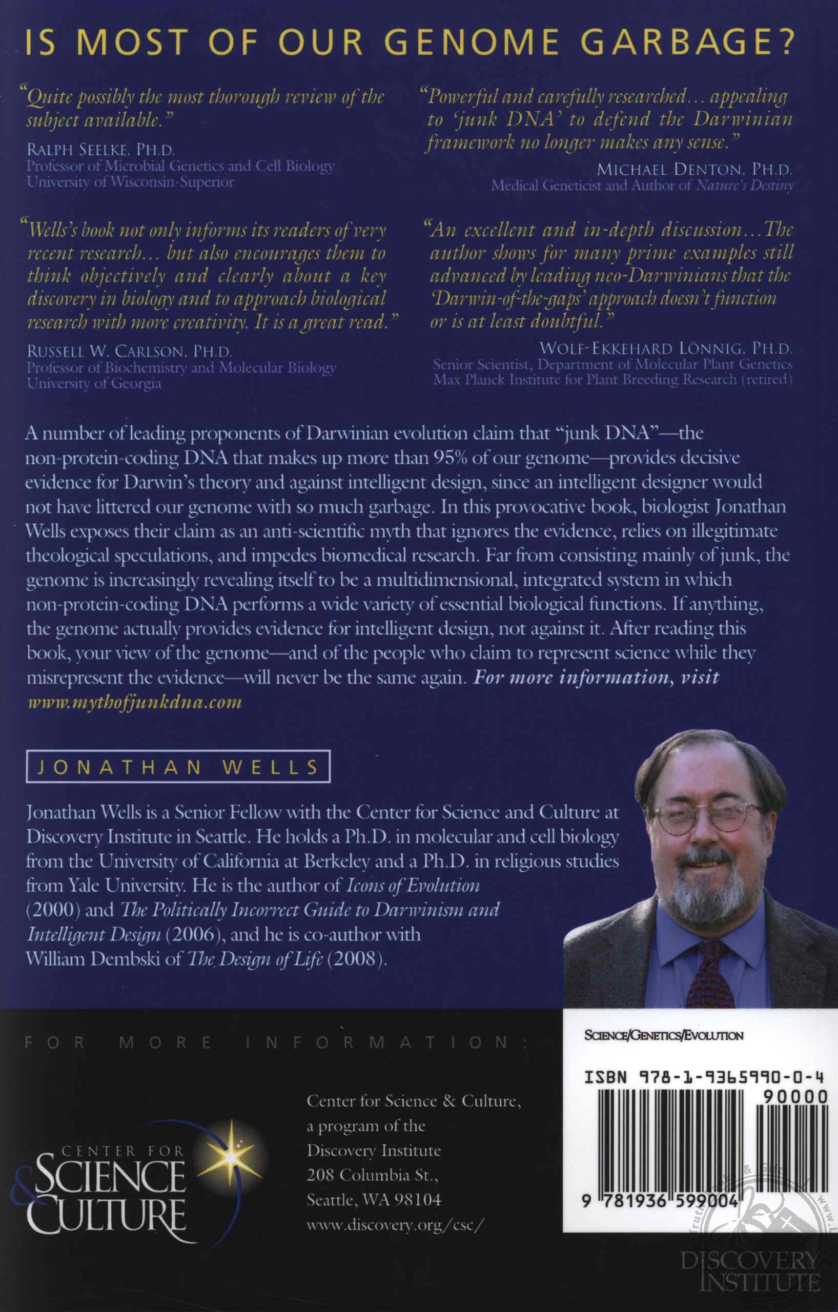 The Myth of Junk DNA: Is Most of Our Genome Garbage? by Jonathan Wells ...