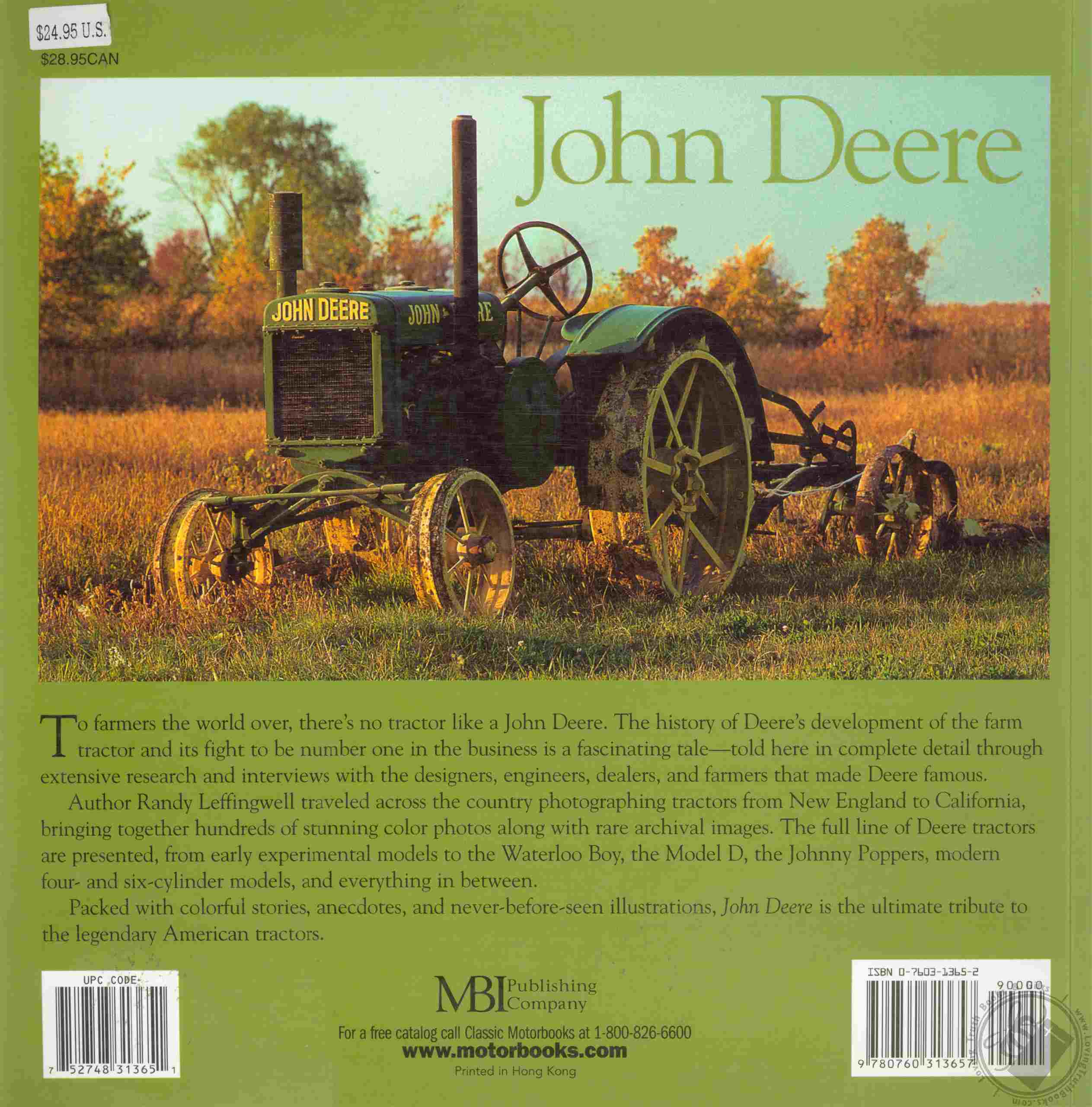 John Deere: The Classic American Tractor by Randy Leffingwell (Book ...