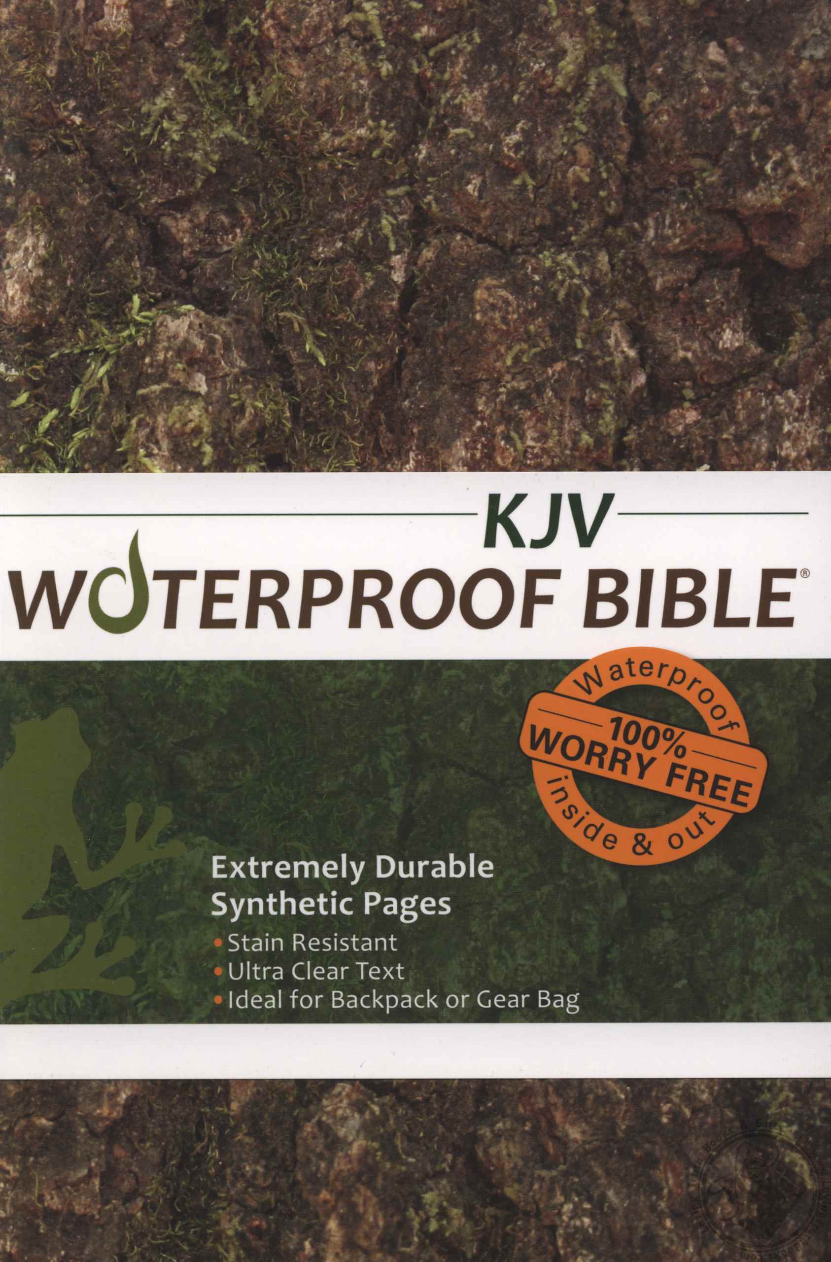 Waterproof Bible KJV (King James Version) (Color: Tree Bark) by Bardin ...