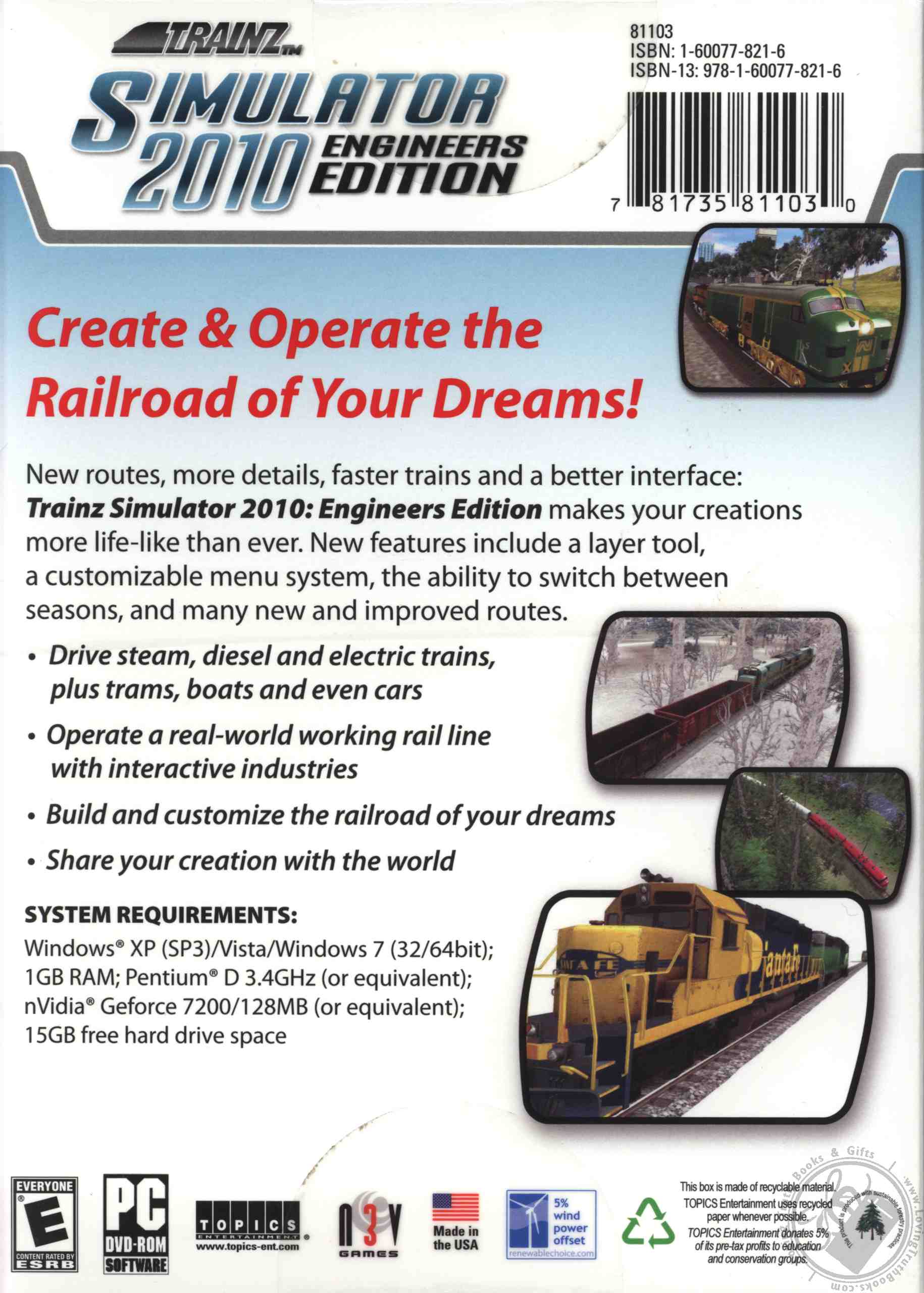Trainz Simulator 2010 Engineers Edition: Drive Steam, Diesel & Electric ...