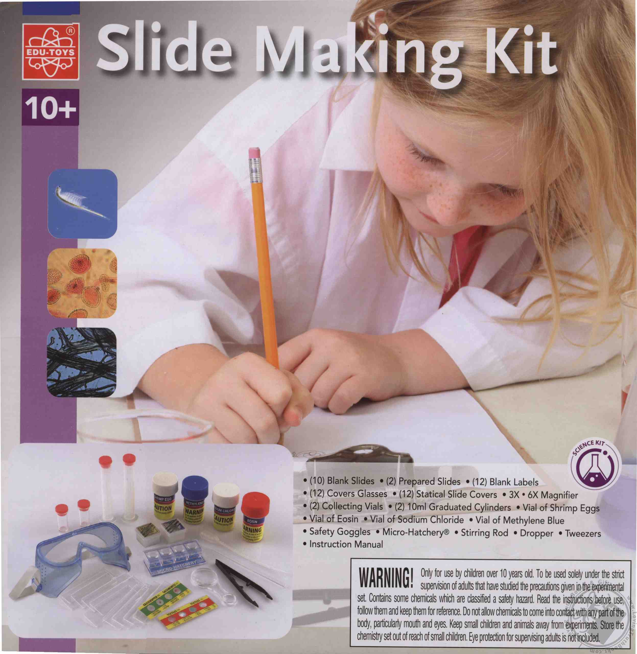 Microscope Slide Making Kit for Ages 10 and Up by Science Tech ...