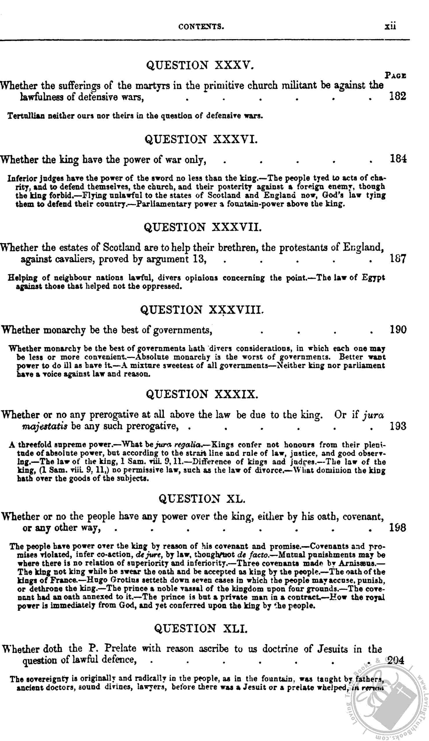 Lex, Rex or The Law and the Prince by Rev. Samuel Rutherford (First ...