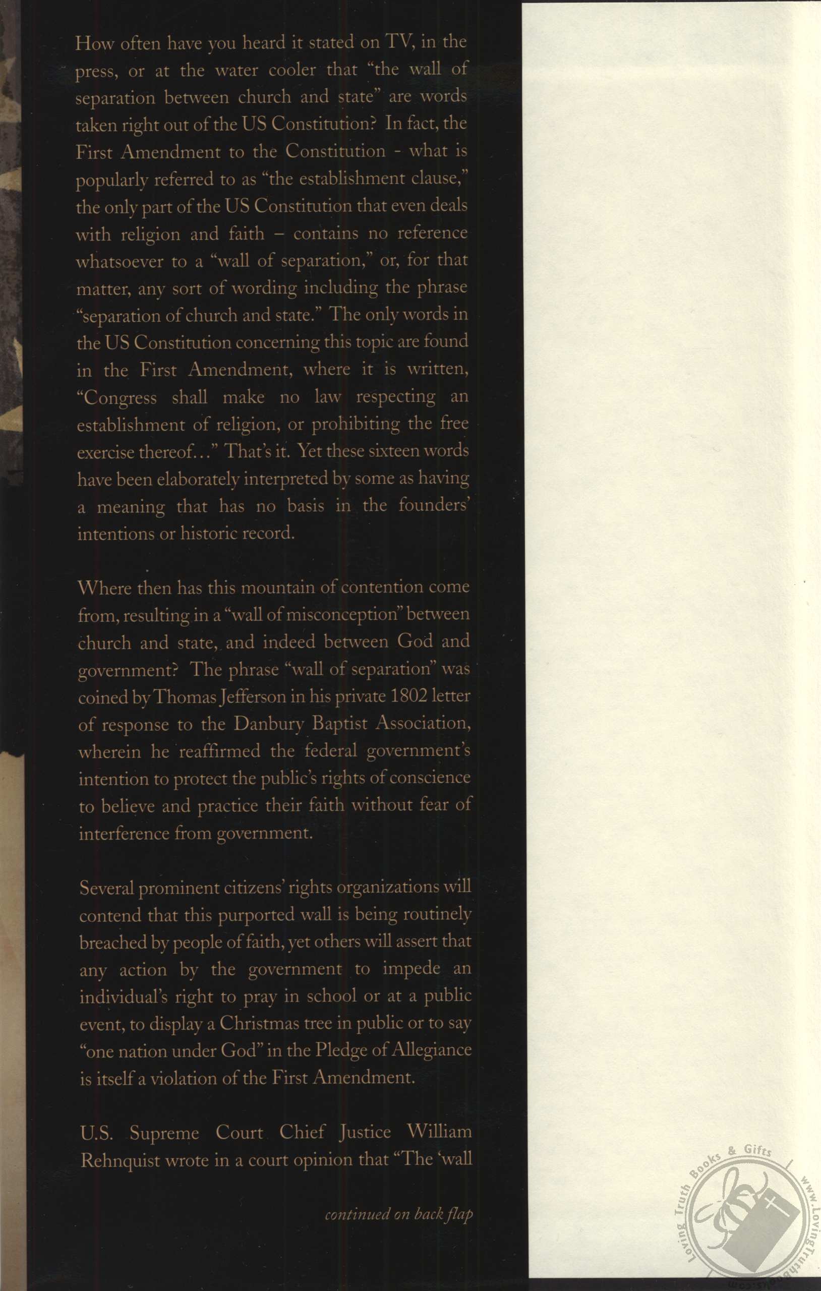 Wall of Misconception: Does the Separation of Church and State Mean the ...