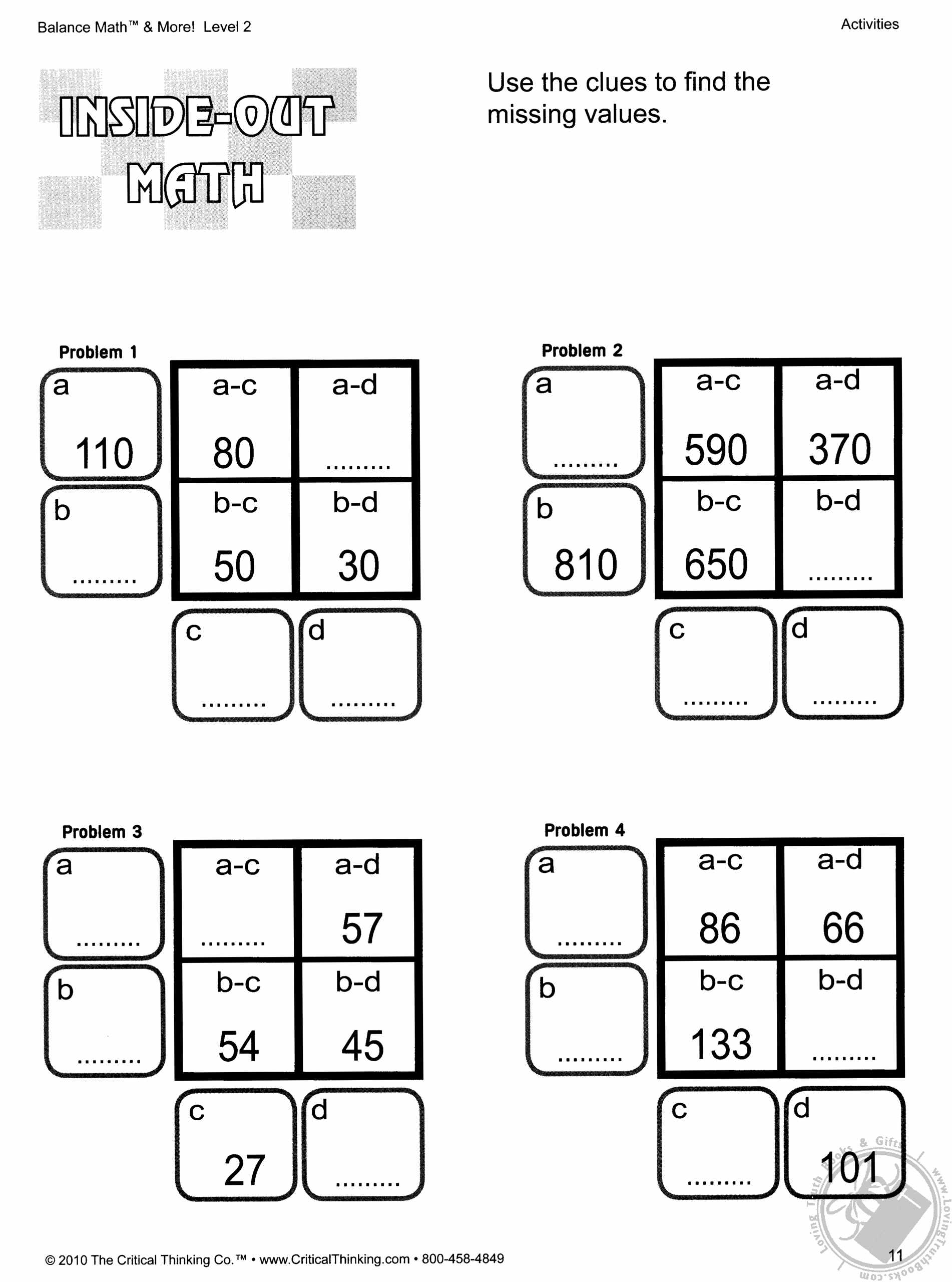 Balance Math & More! Level 2 (Grades 4-12+) by Robert Femiano (Book ...