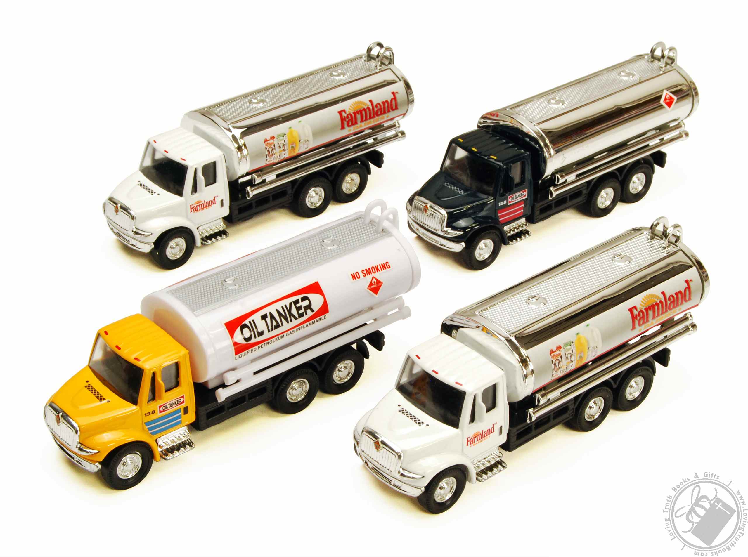 International Diecast Oil Tanker Truck Model with Pullback Action ...