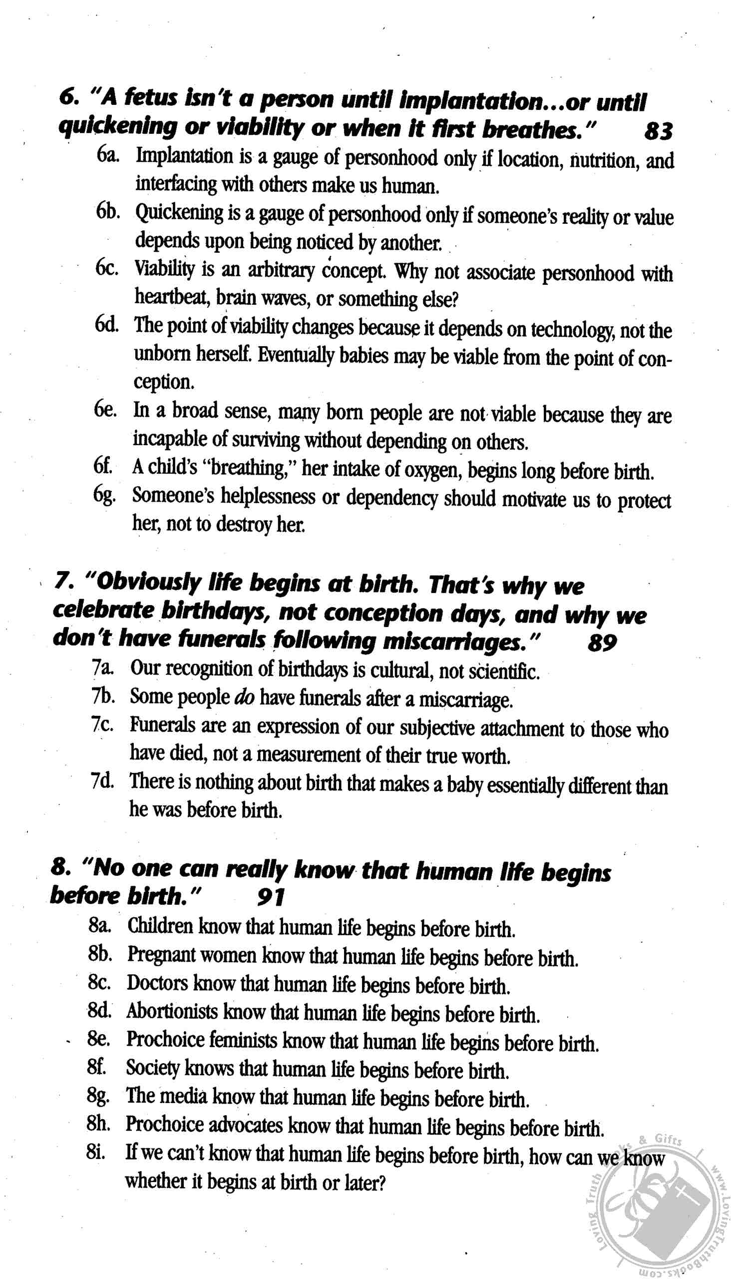 Pro-Life Answers to Pro-Choice Arguments Expanded & Updated by Randy ...