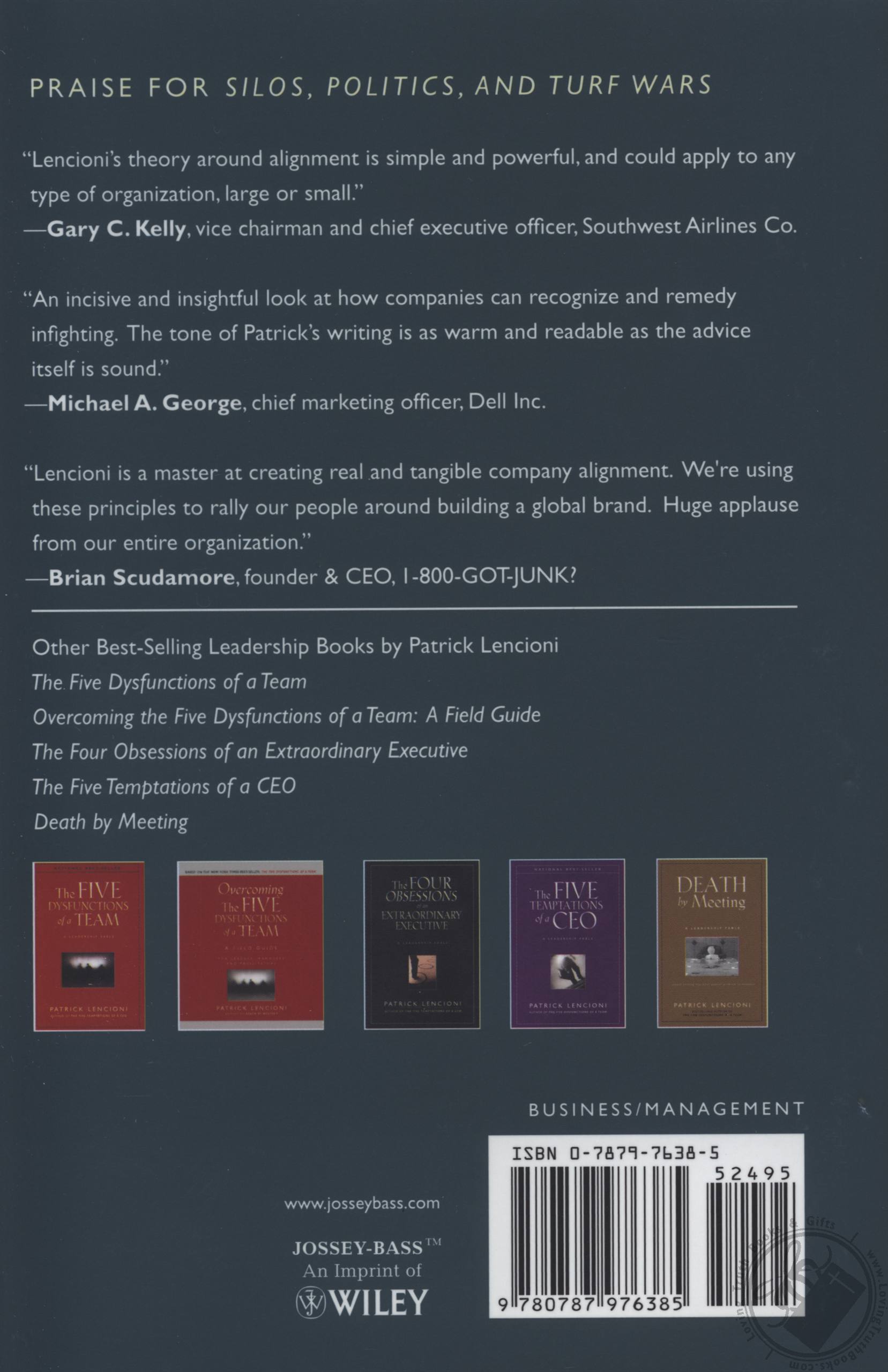 Silos, Politics and Turf Wars: A Leadership Fable About Destroying the ...