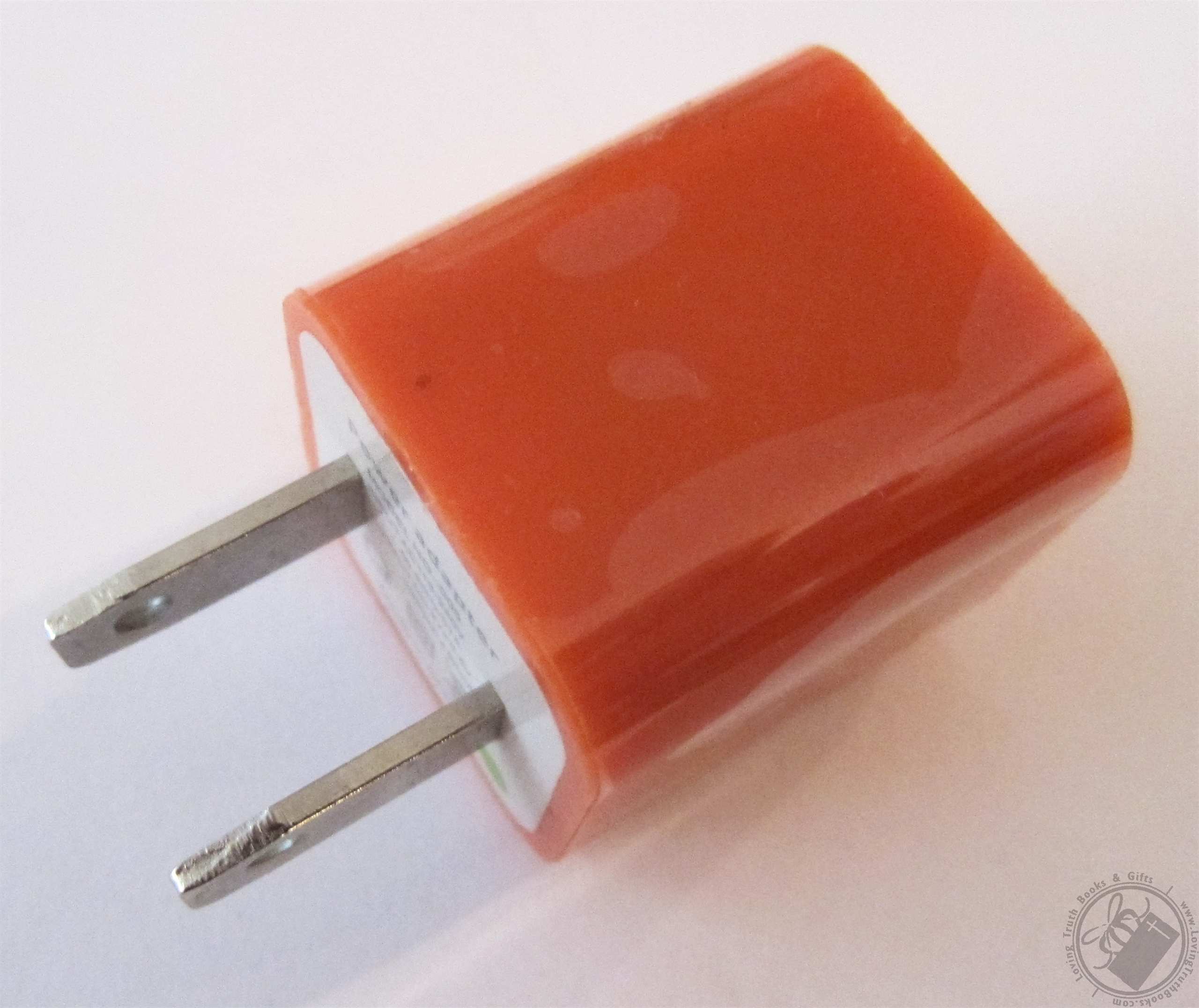 Orange Mini 1000mA USB Power Charger/ Adapter by Loving Truth Books ...
