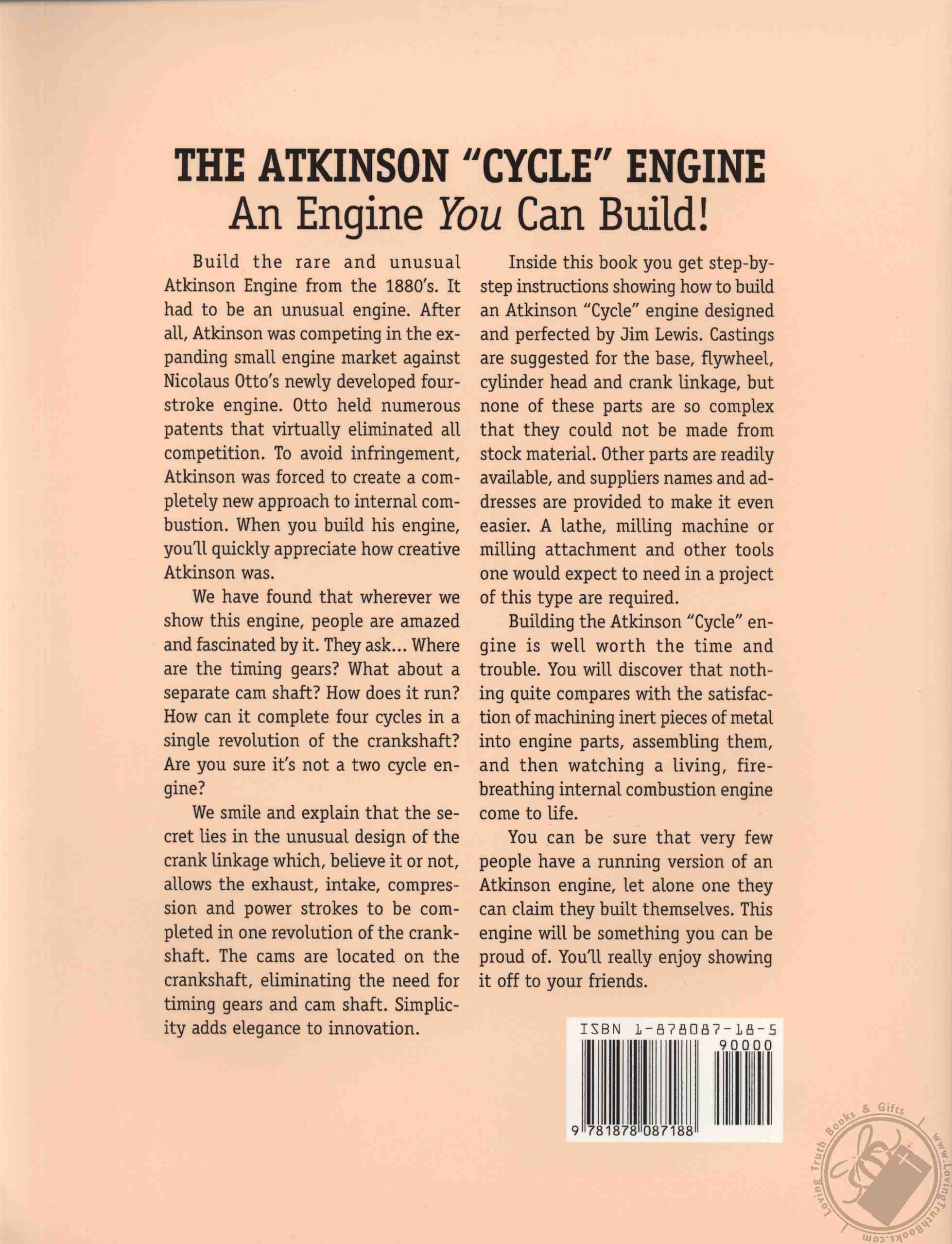 Building the Atkinson Cycle Engine by Vincent R Gingery (Book ...