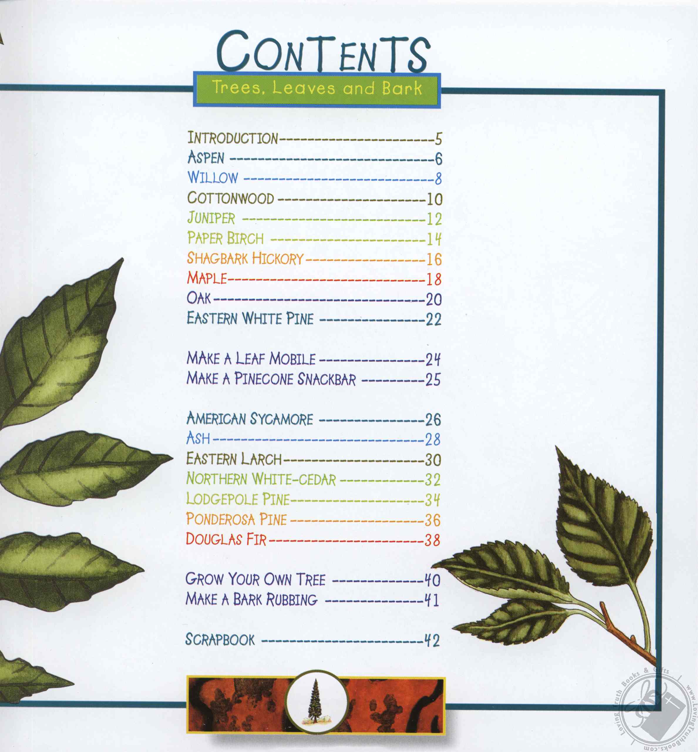 Trees, Leaves and Bark (Take-Along Guide) by Diane L. Burns (Book ...