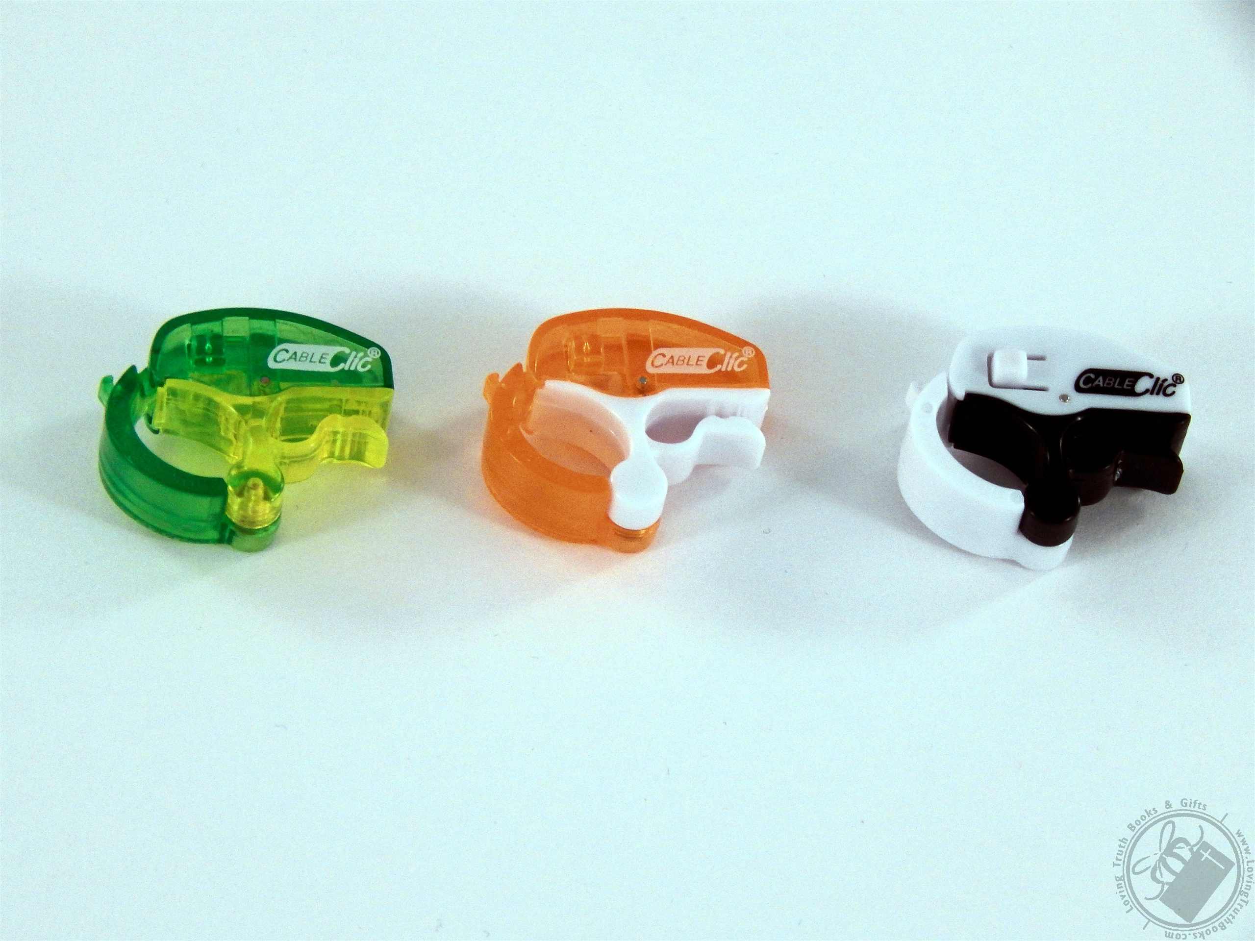 Cable Clic Micro Cable / Computer Cable Clamp, Assorted Colors (Set ...