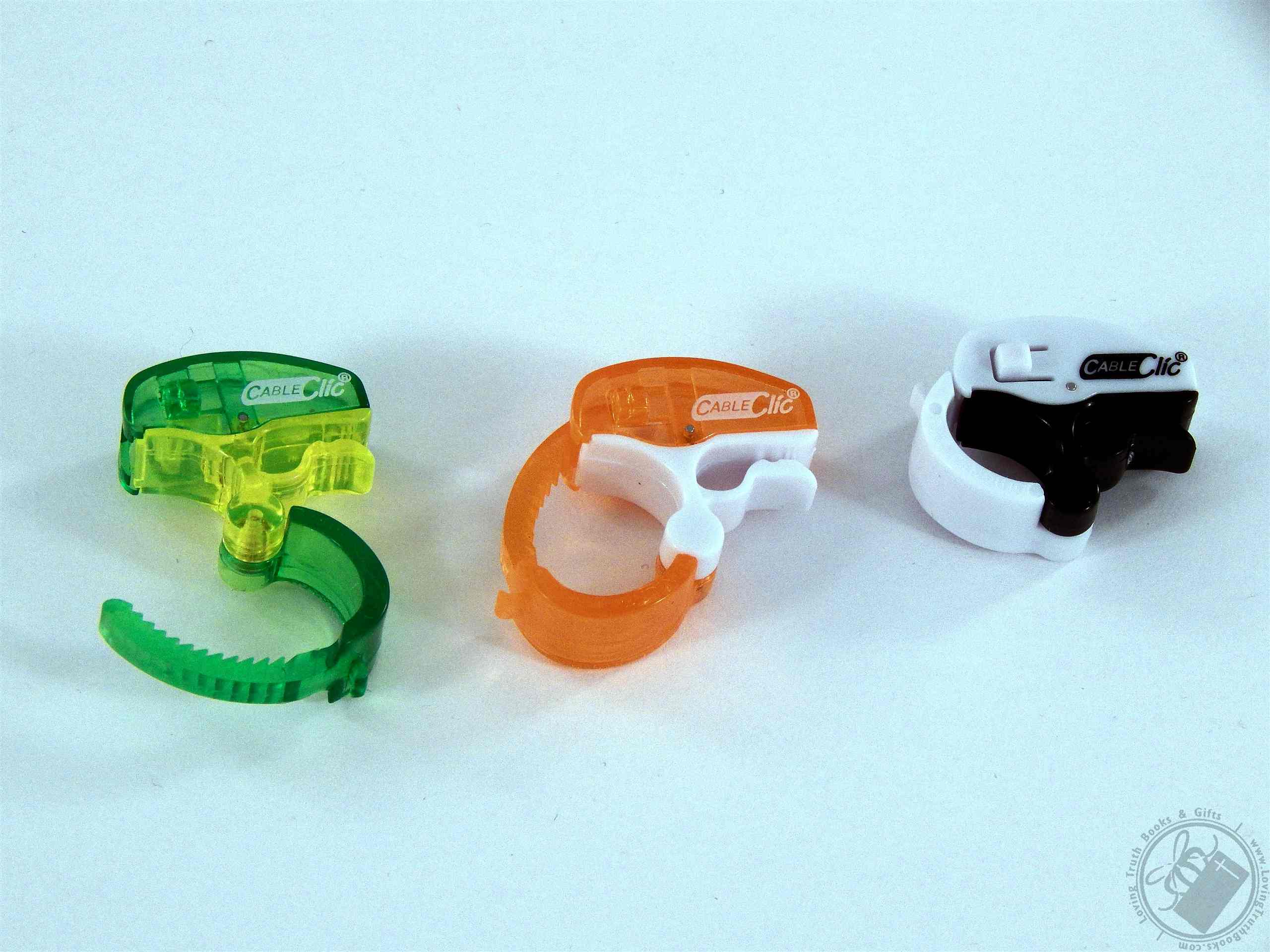 Cable Clic Micro Cable / Computer Cable Clamp, Assorted Colors (Set ...