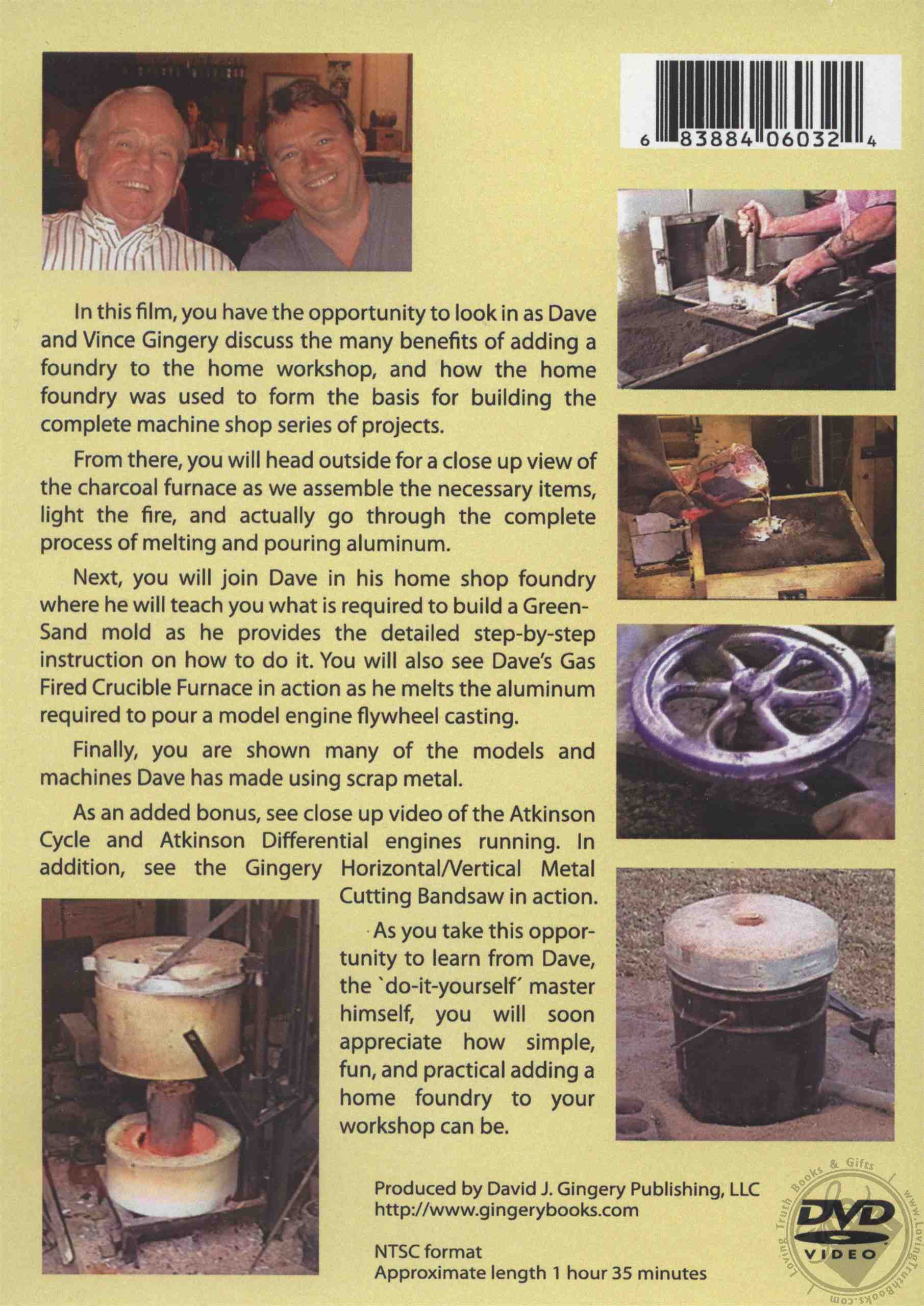 Dave Gingery's Green-Sand Casting Techniques by David J Gingery (DVD ...