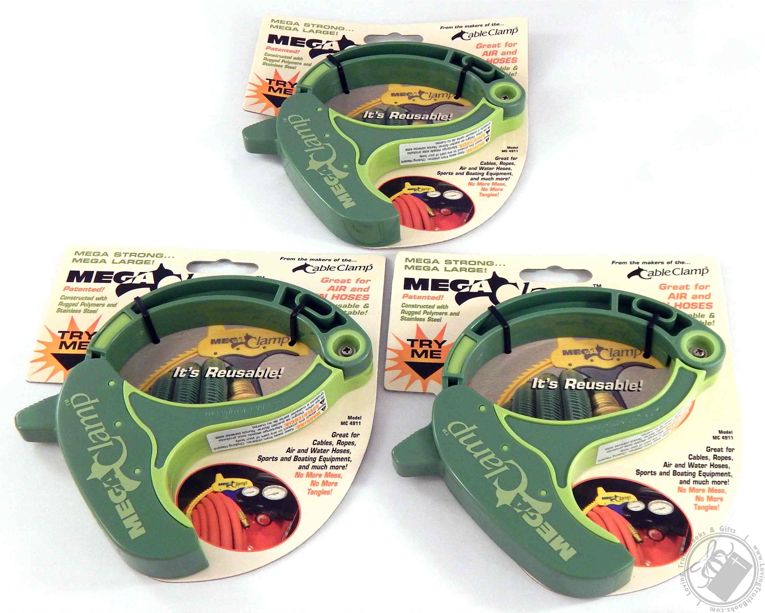 Mega Clamp EXTRA / VERY LARGE Cable / Hose / Rope Clamp, Olive Green ...