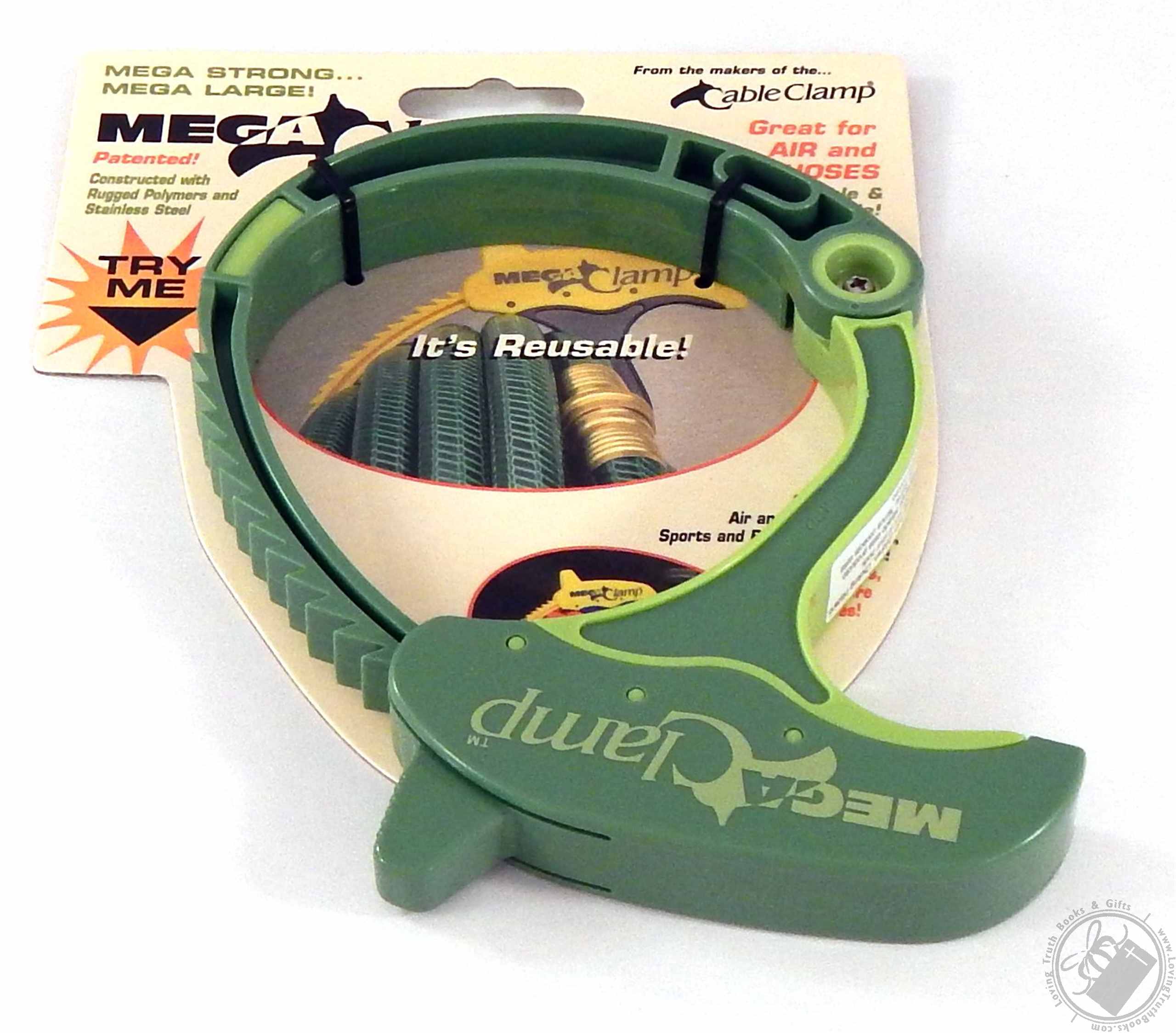 Mega Clamp EXTRA / VERY LARGE Cable / Hose / Rope Clamp, Olive Green ...