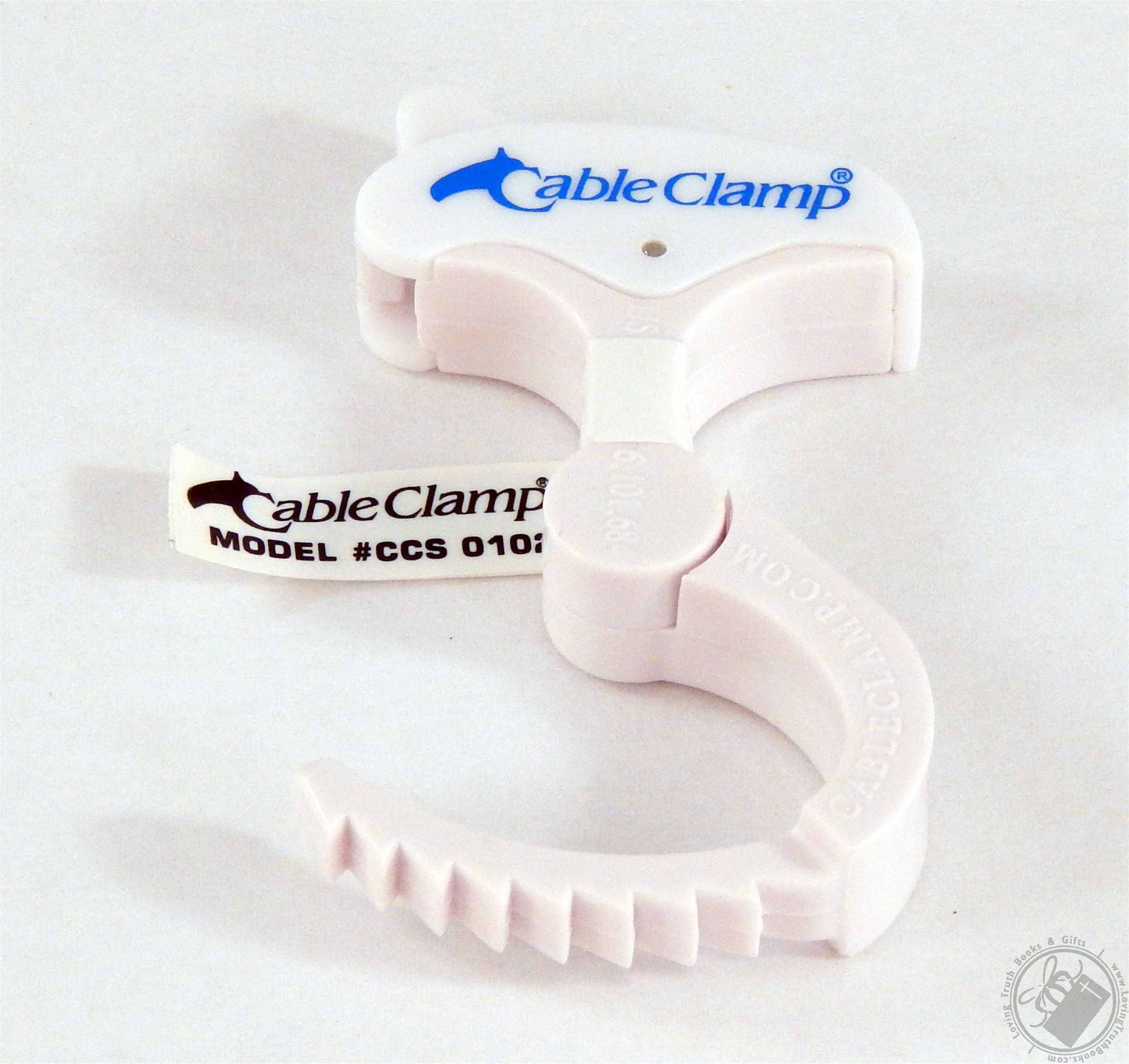 Cable Clamp, SMALL Cable / Power Tool / Computer Cable Clamp, White ...
