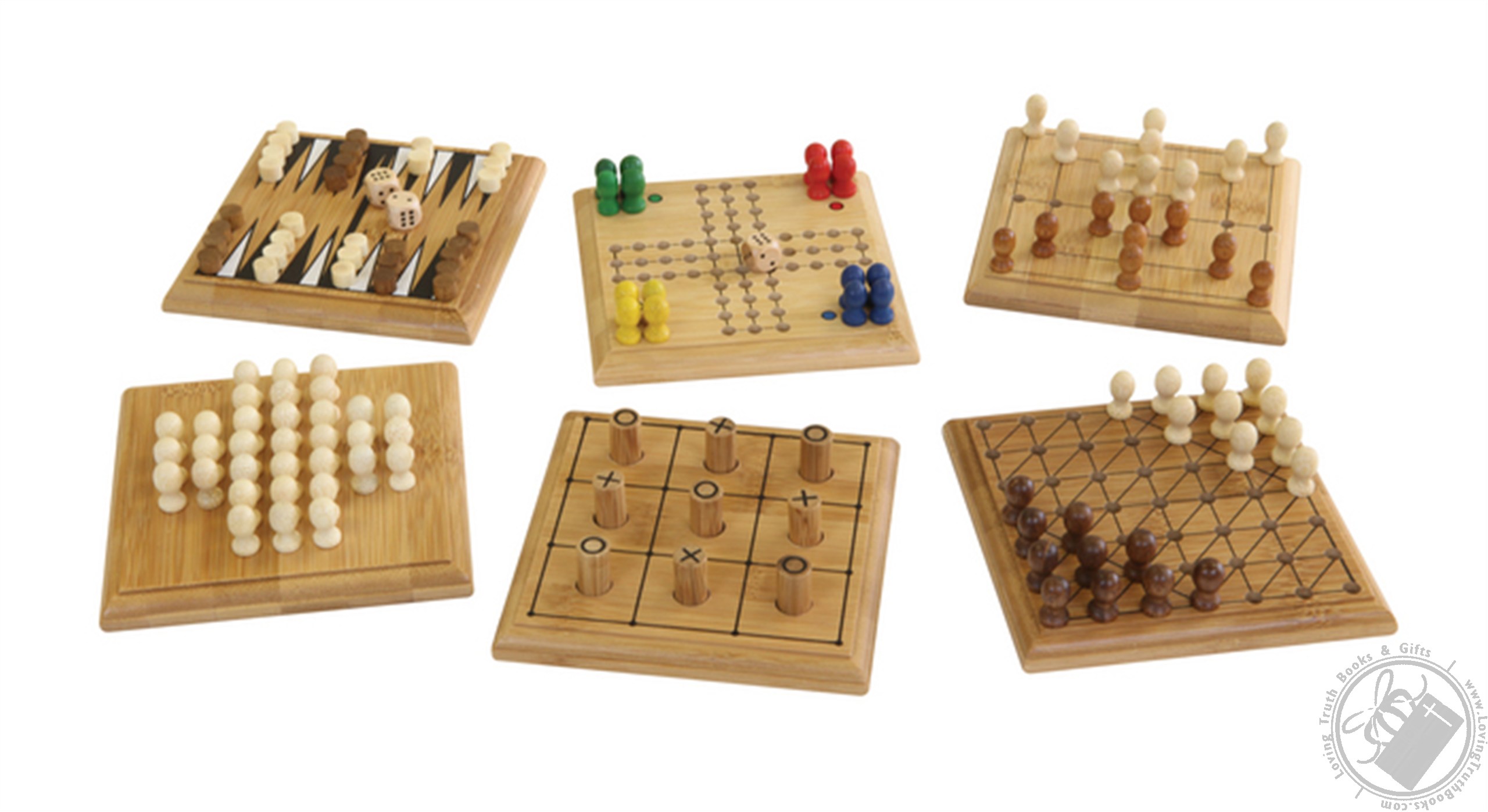 Bamboo Pocket Game Nine Men's Morris/ Cowboy Checkers (MT6943) by ...