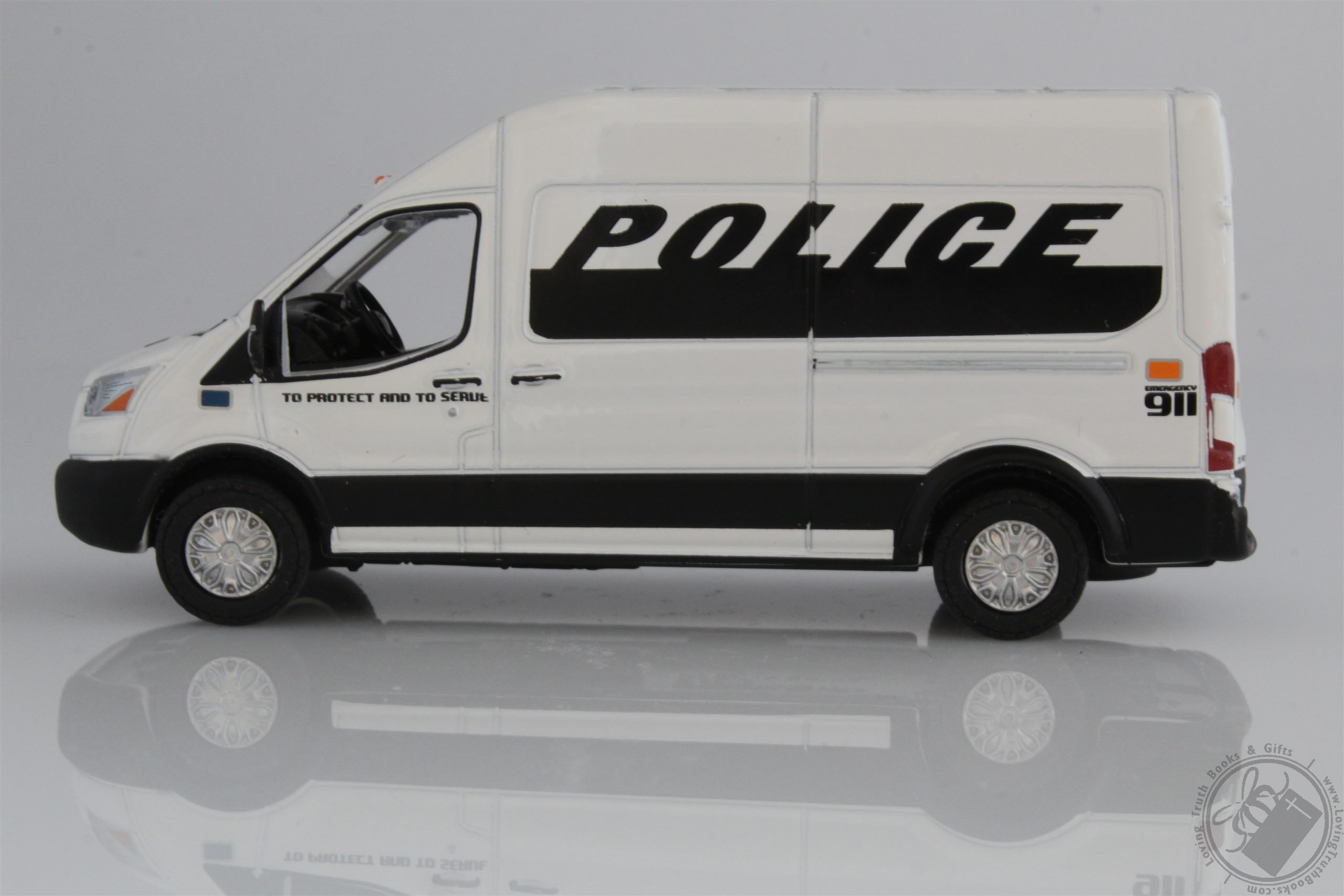2019 Ford Transit High Roof Police Prisoner Transport Van 1:64 Scale ...